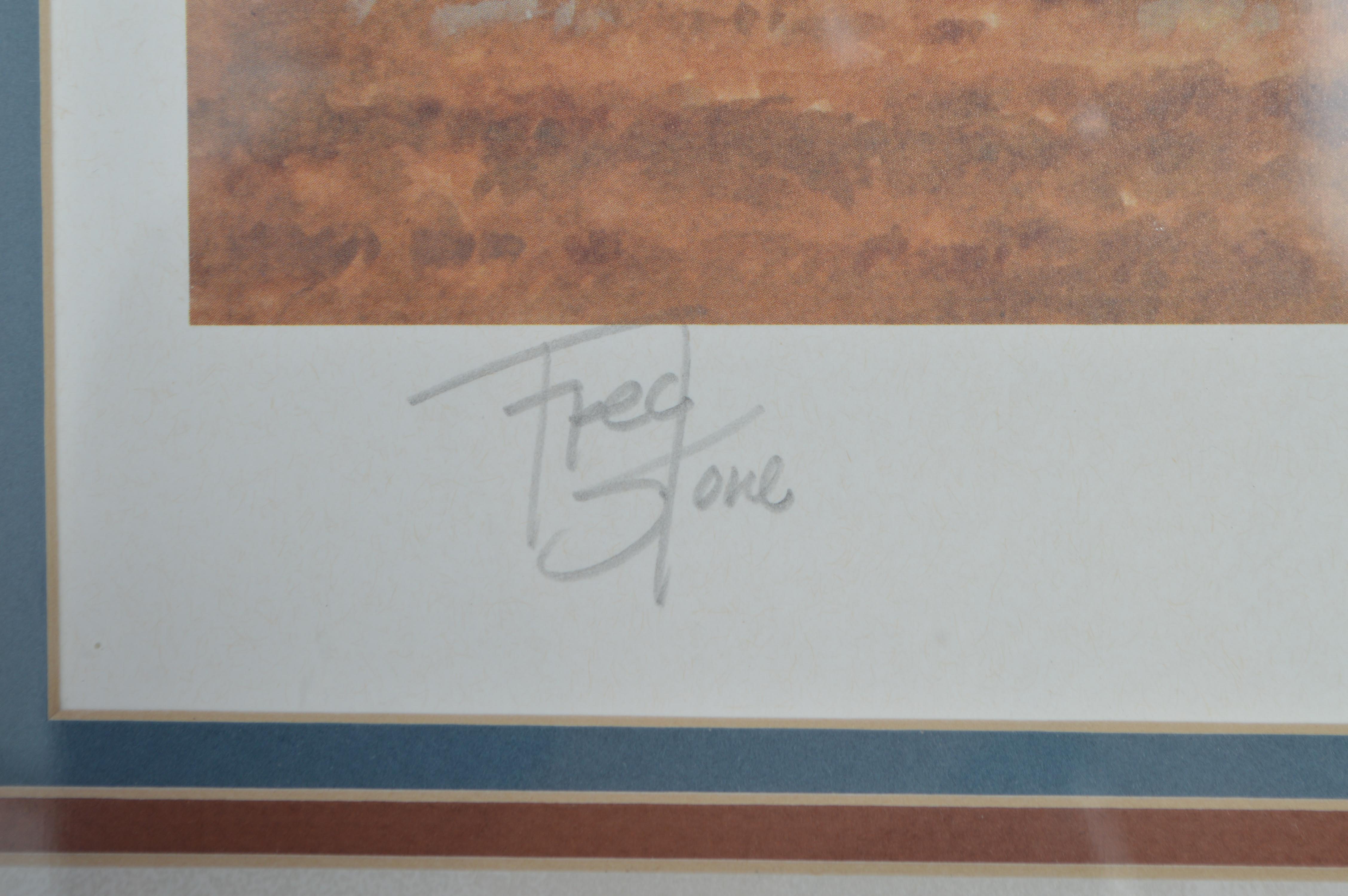 Fred Stone Framed Limited Edition Offset Lithograph "The Legend From ...