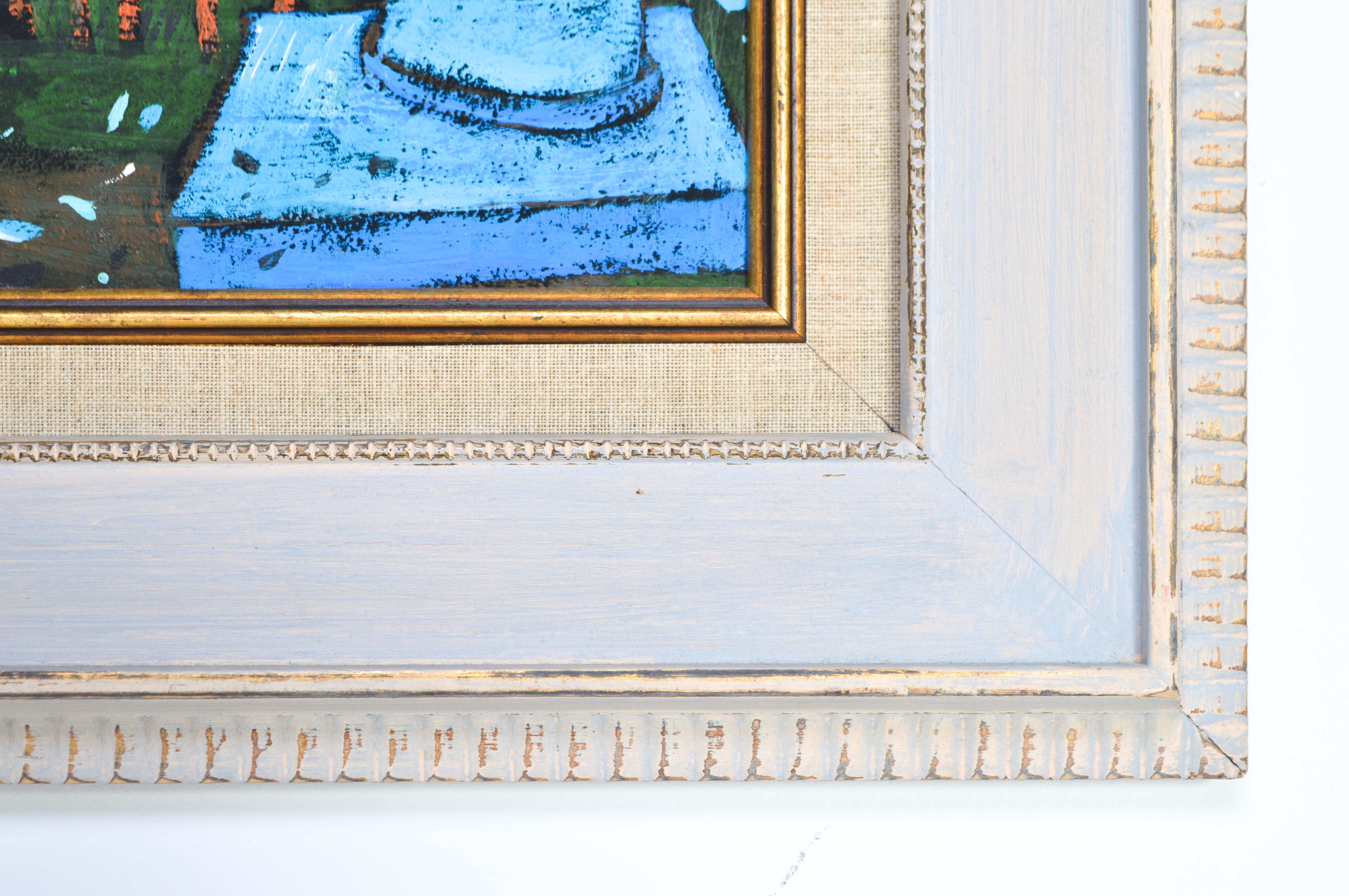 Henry Faulkner Framed Acrylic on Board "Color Filled Garden" | EBTH