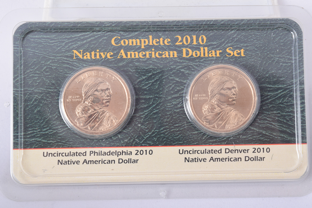 Uncirculated 2010 Native American Dollar Sets | EBTH