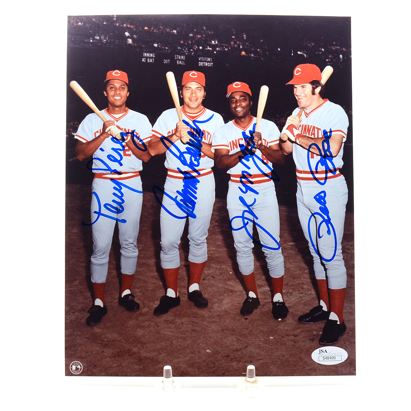 Rose, Morgan, Bench, and Perez Signed Photo JSA COA | EBTH