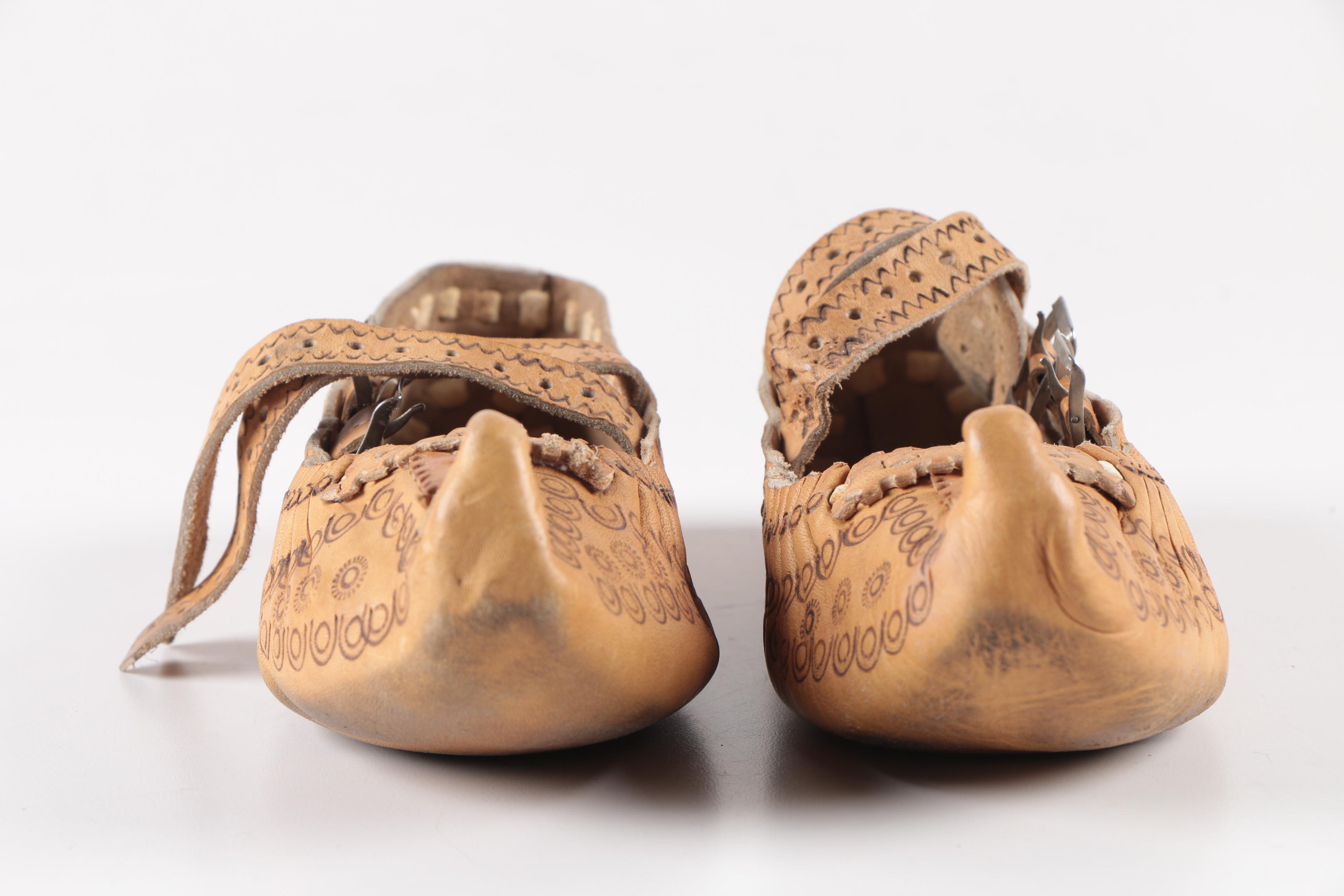 Opanke Hand Made Leather Serbian Shoes | EBTH