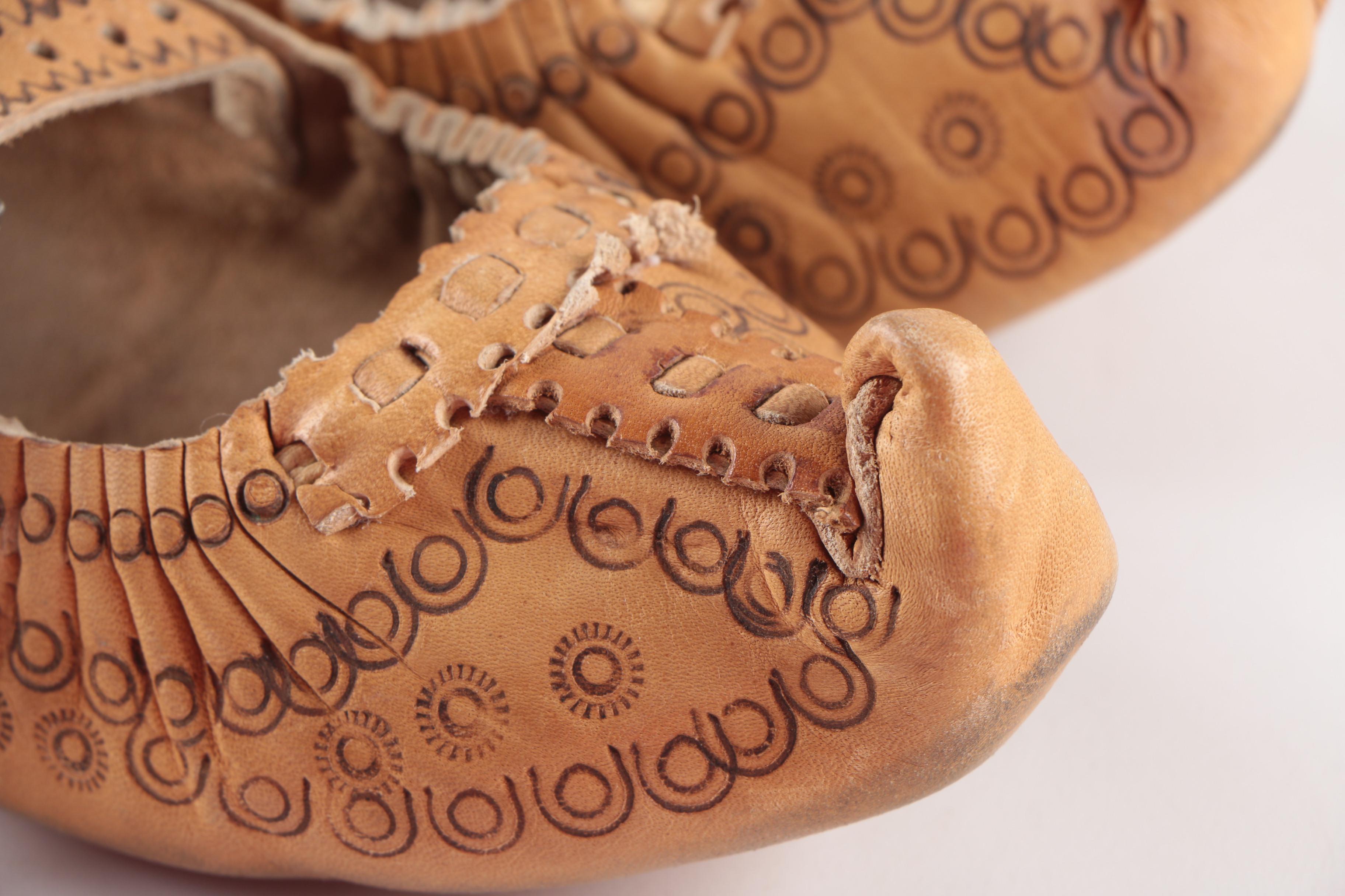 Opanke Hand Made Leather Serbian Shoes | EBTH