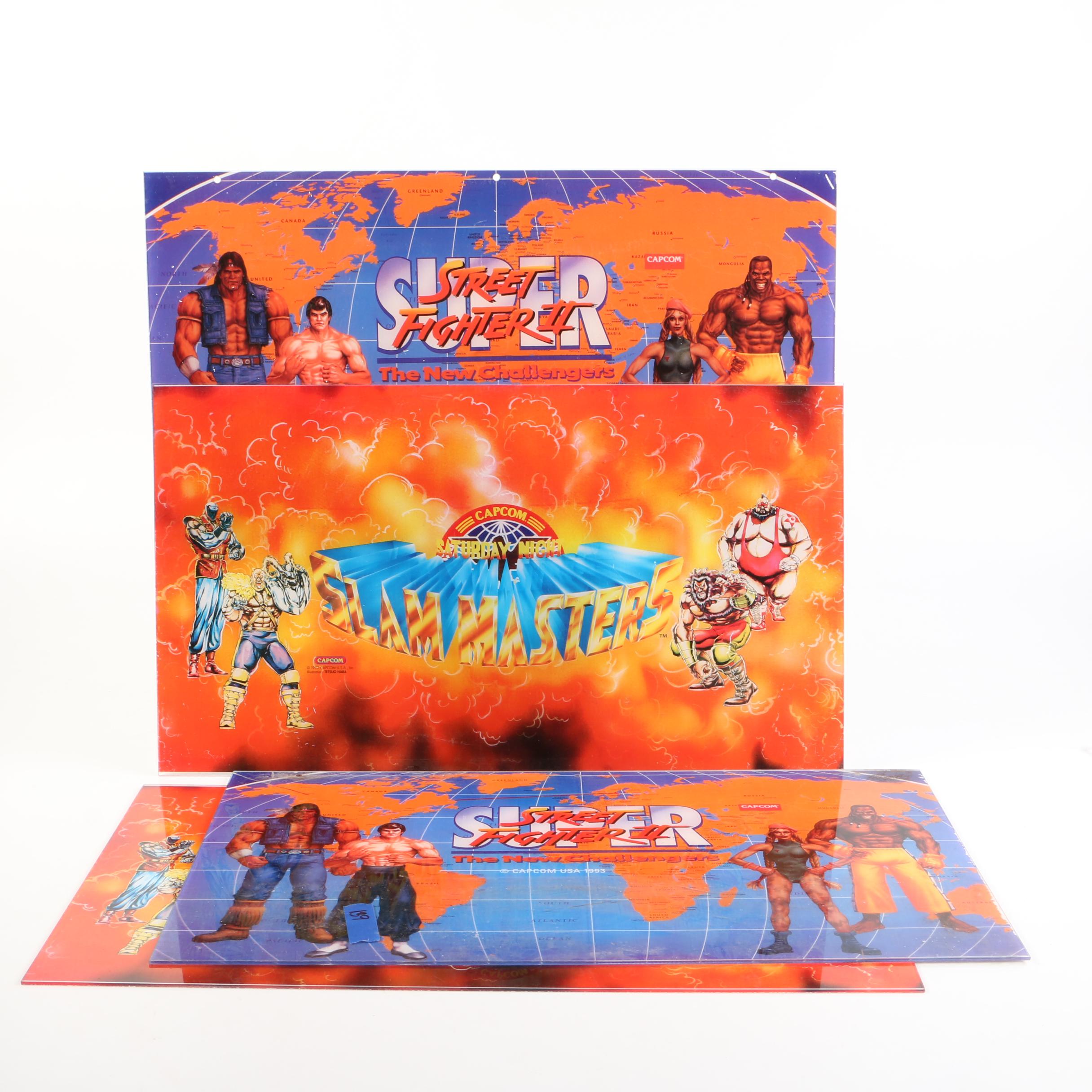 Capcom 1993 "Super Street Fighter II" and "Saturday Night Slam Masters ...