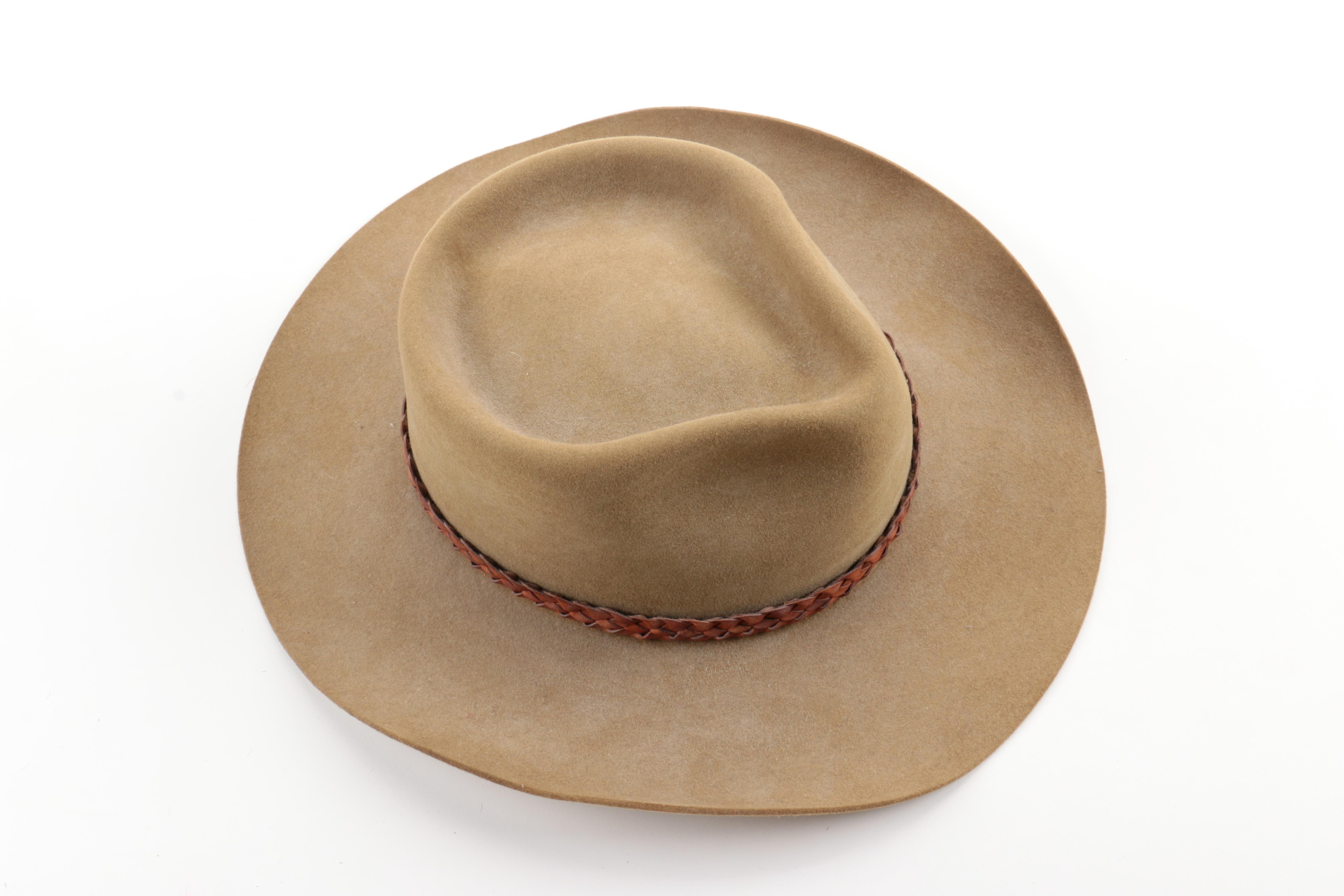 Tony Lama Cowboy Hat and Akubra Outback Hat | EBTH
