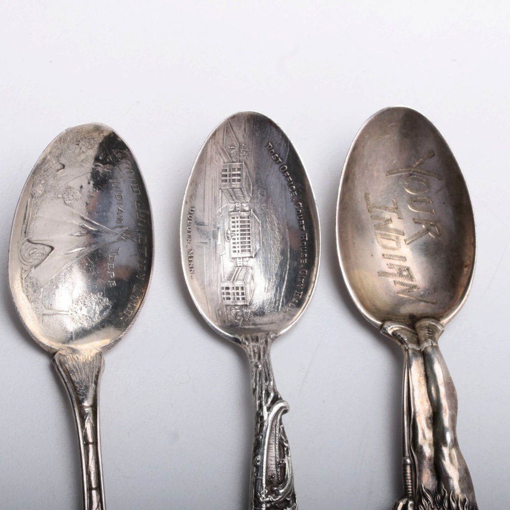 Five Vintage Sterling Silver Native American Souvenir Spoons | EBTH