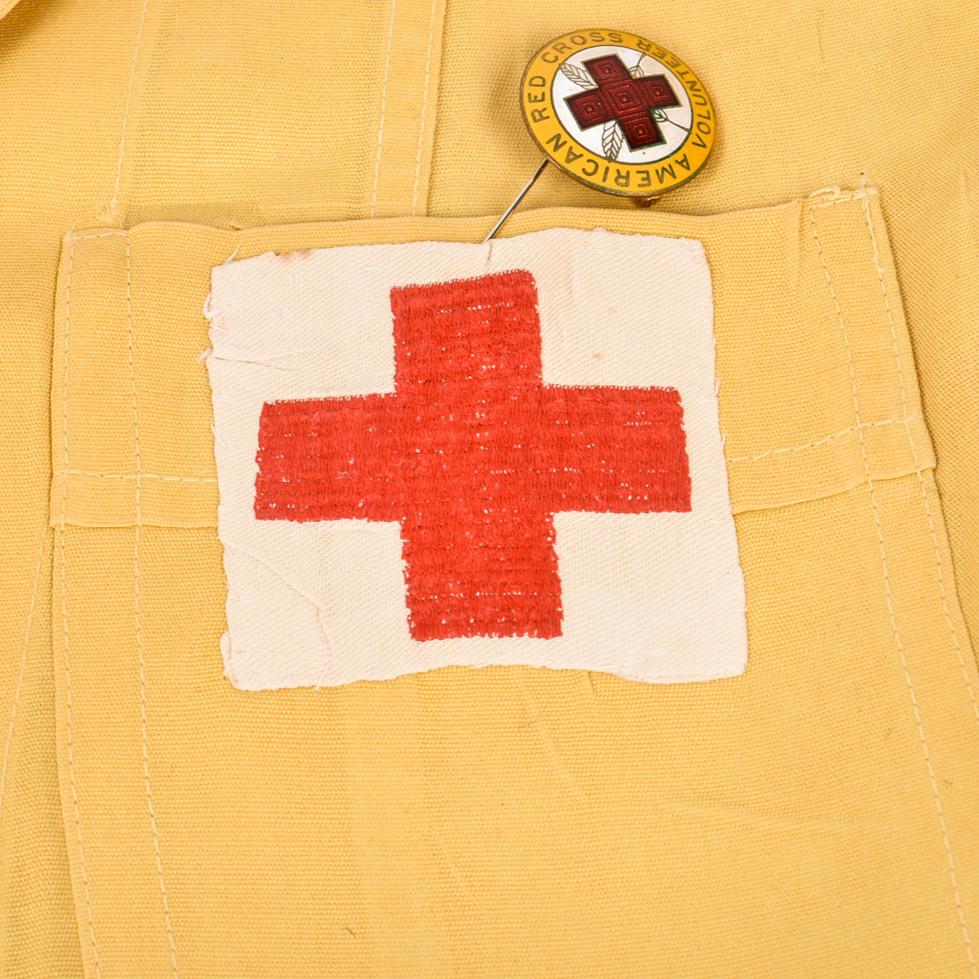 WWII Red Cross Uniform With Duffel and Pin | EBTH