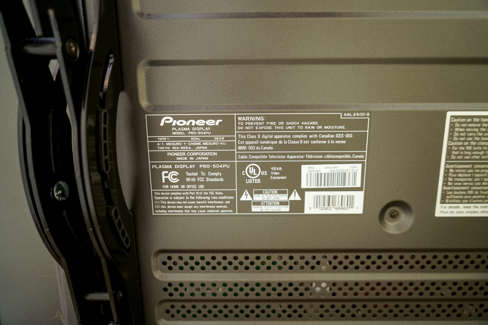 Pioneer 50" Plasma Television with Receiver and DVD Player | EBTH