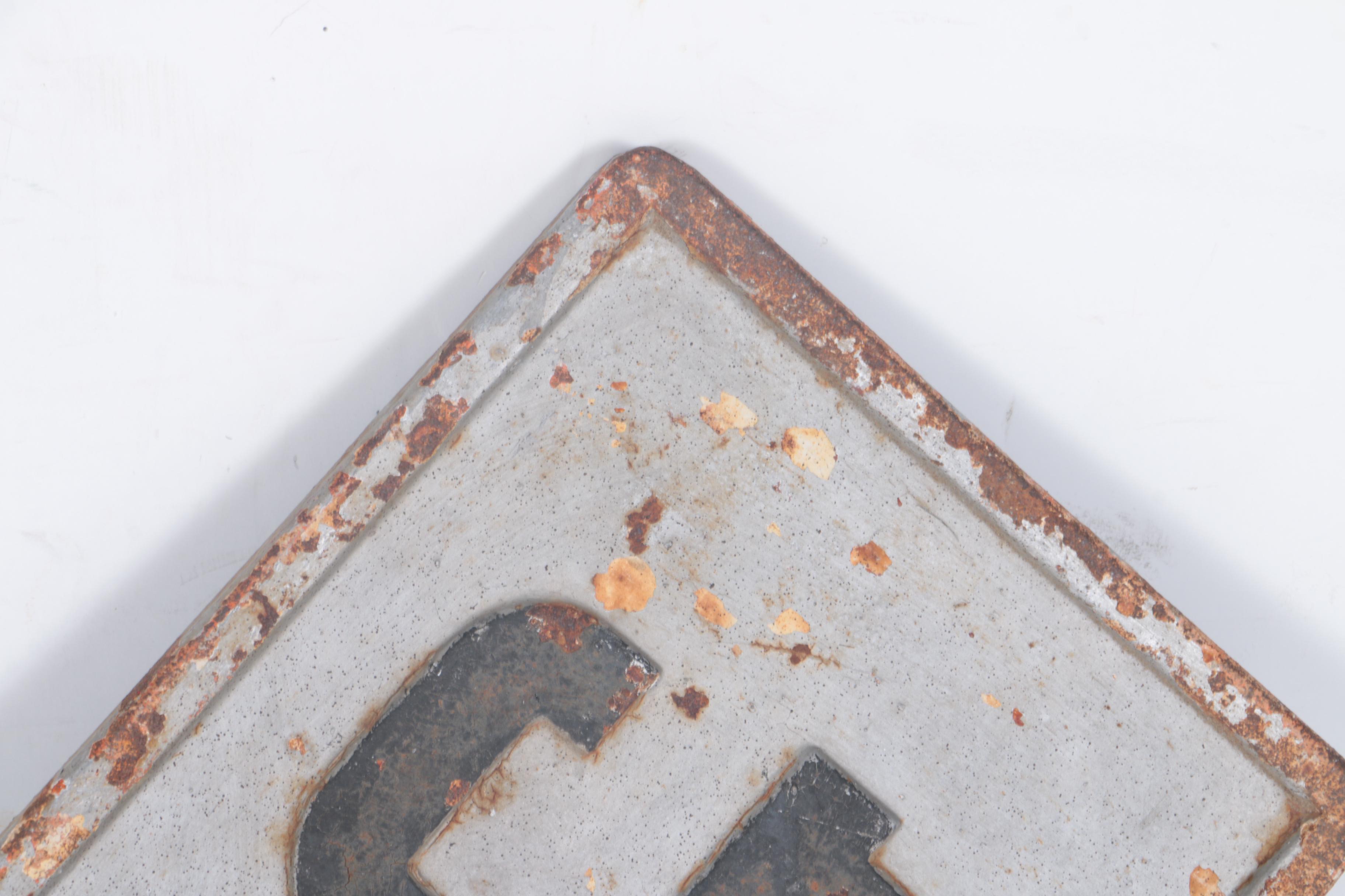 Cast Iron Railroad Crossing Sign | EBTH