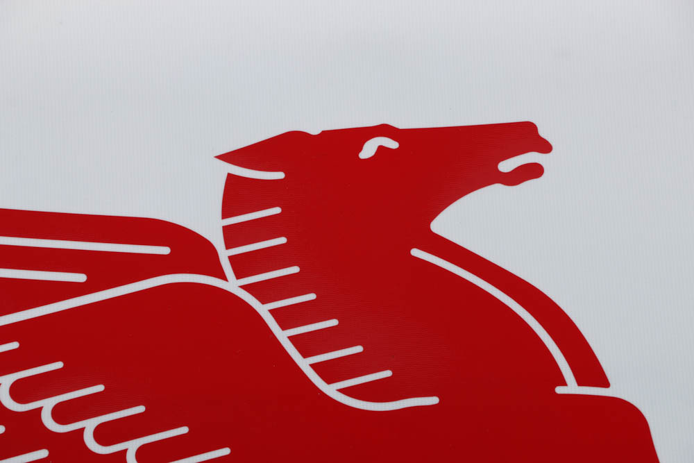 Collection of Vinyl Banners of Mobil Pegasus Logos | EBTH