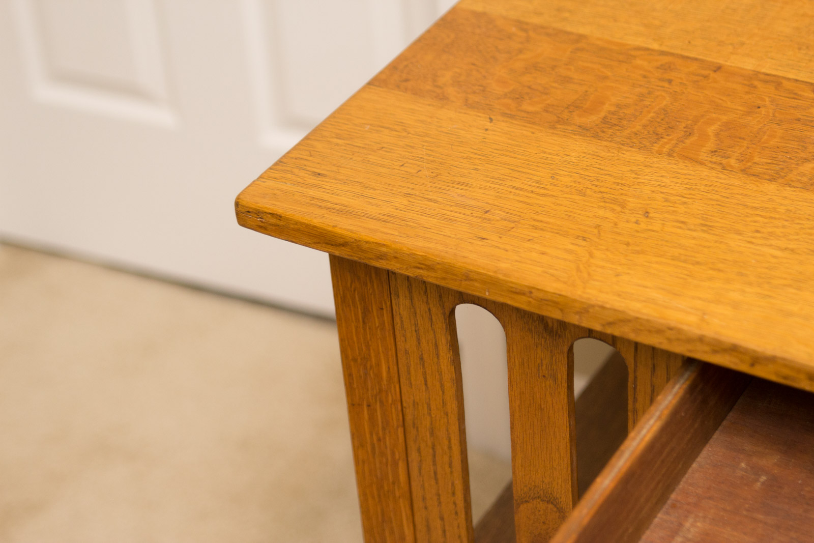 Mission Style Oak Desk With Chair | EBTH