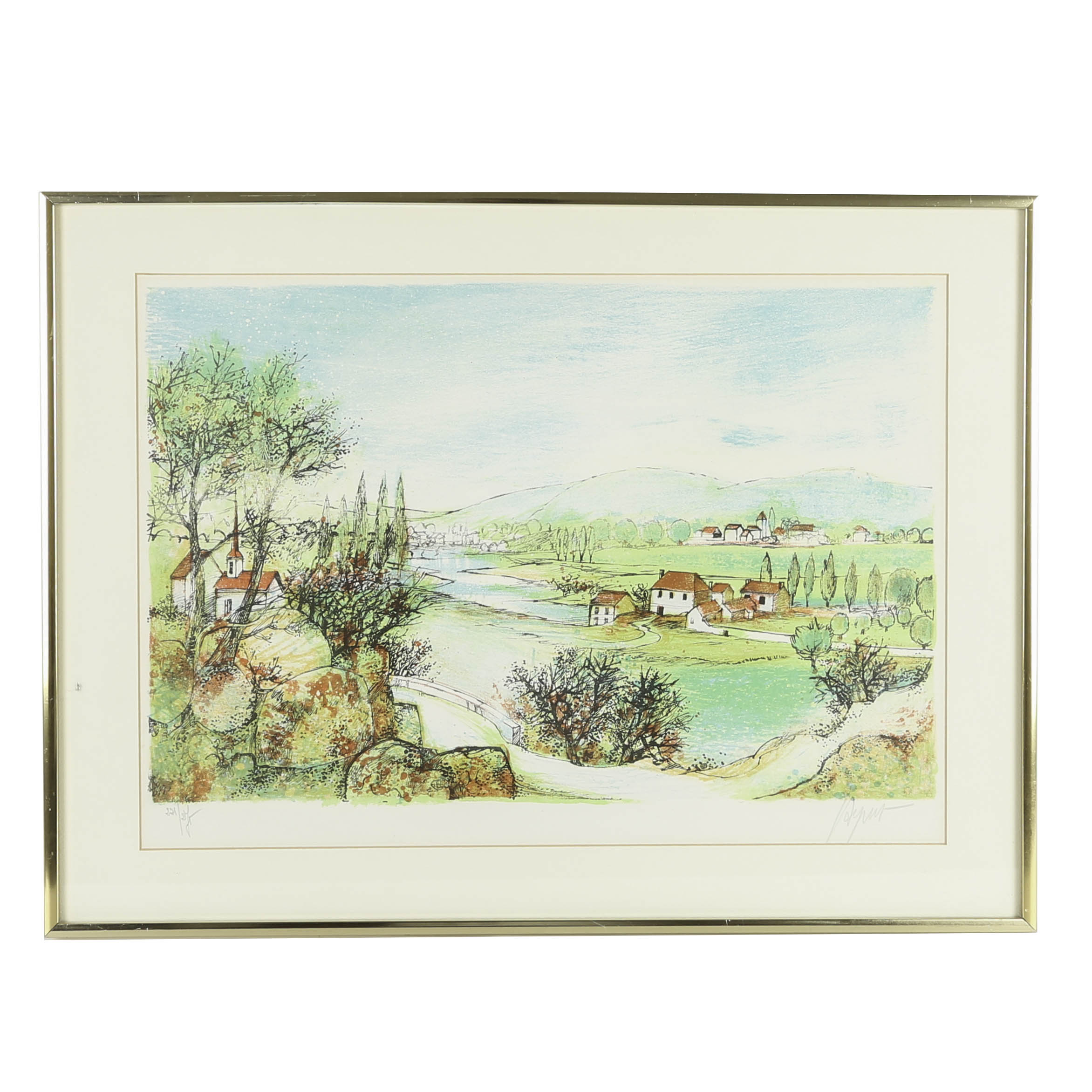 Pierre Jaquot Signed Limited Edition Hand-colored Lithograph | EBTH