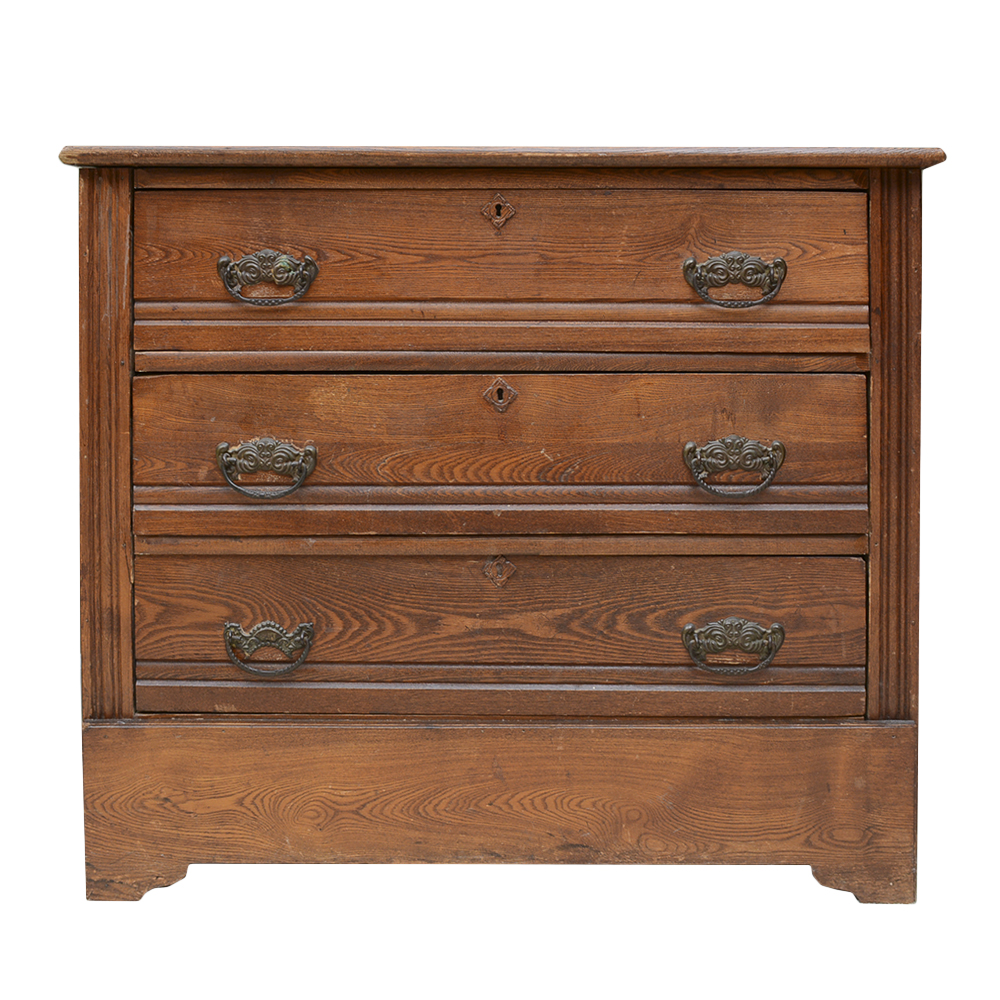 Antique Three-Drawer Chest | EBTH
