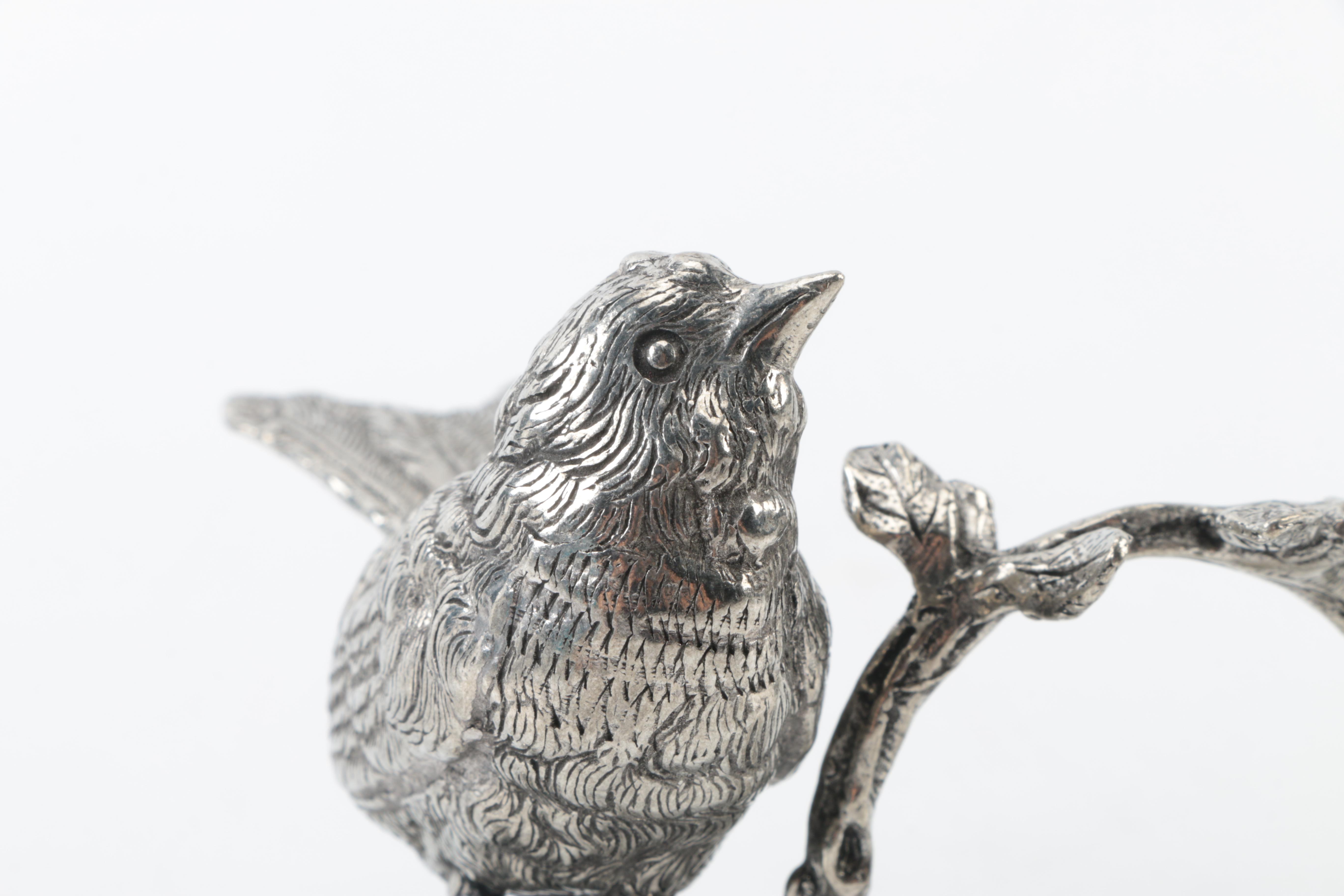 Silver Tone Bird Napkin Ring Set for Six | EBTH