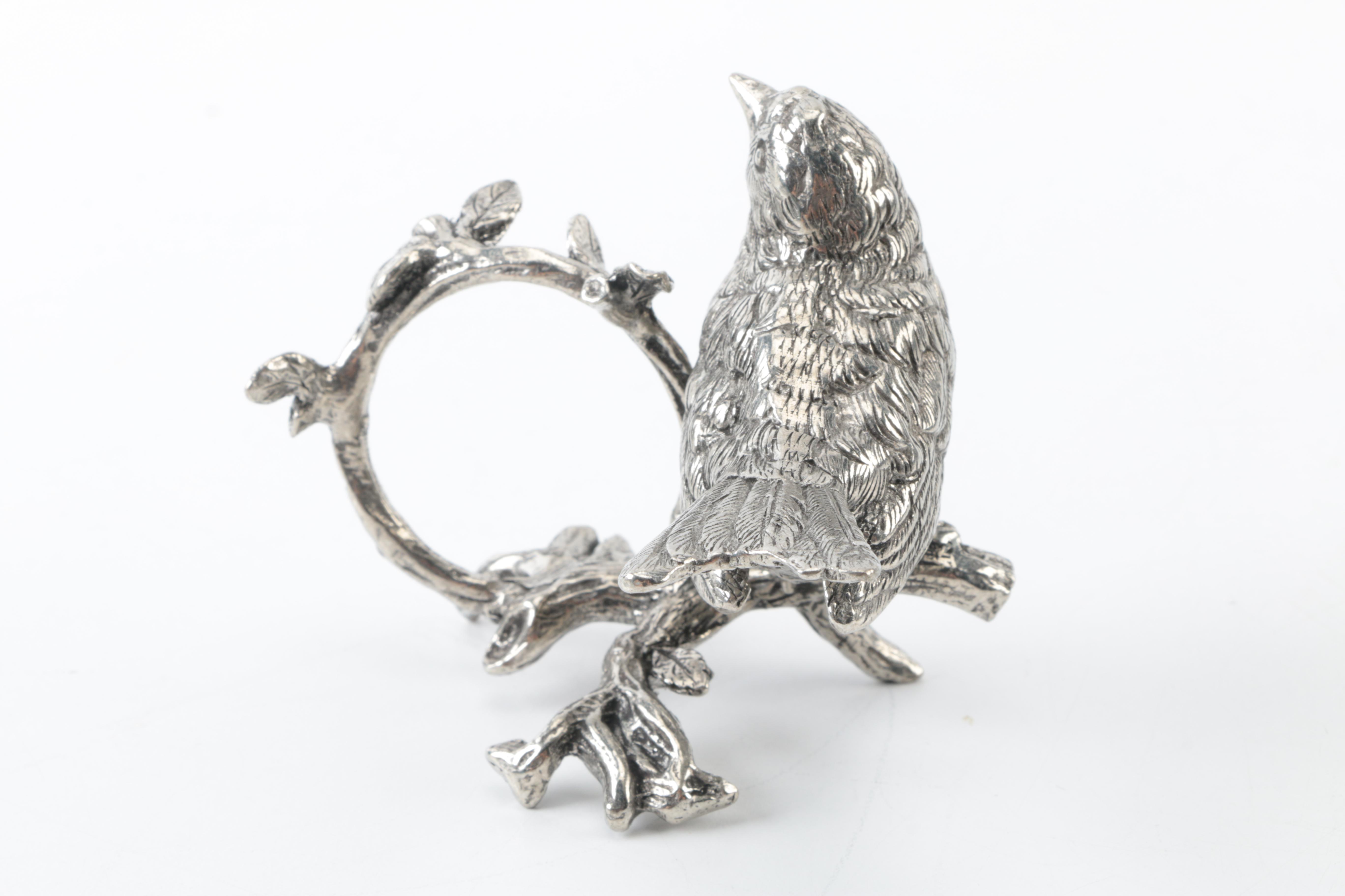 Silver Tone Bird Napkin Ring Set for Six | EBTH