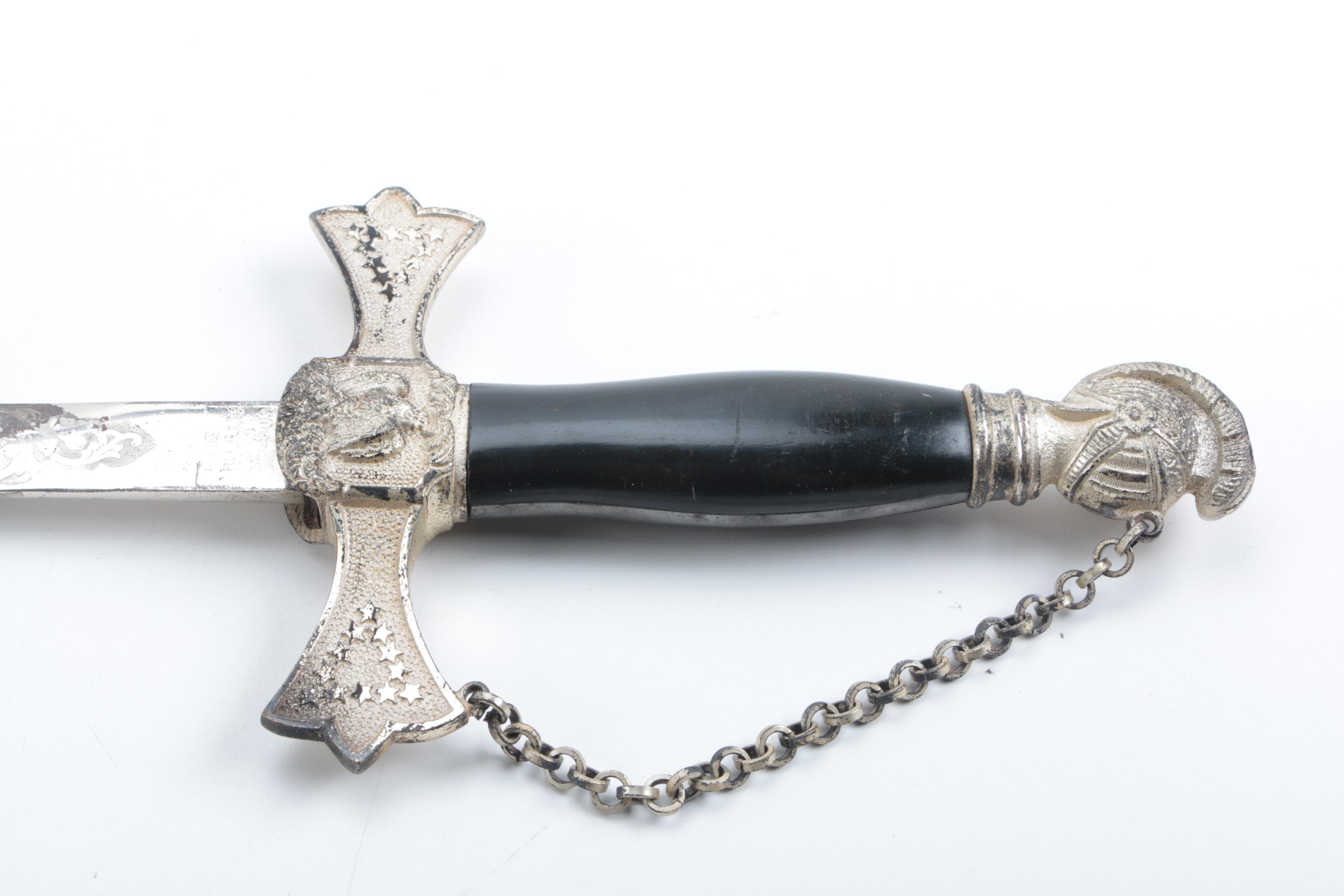 1920s Ceremonial Knights Templar Sword with Case | EBTH