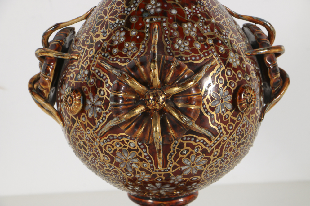 19th-Century Fischer J. Reticulated and Embossed Ewer | EBTH