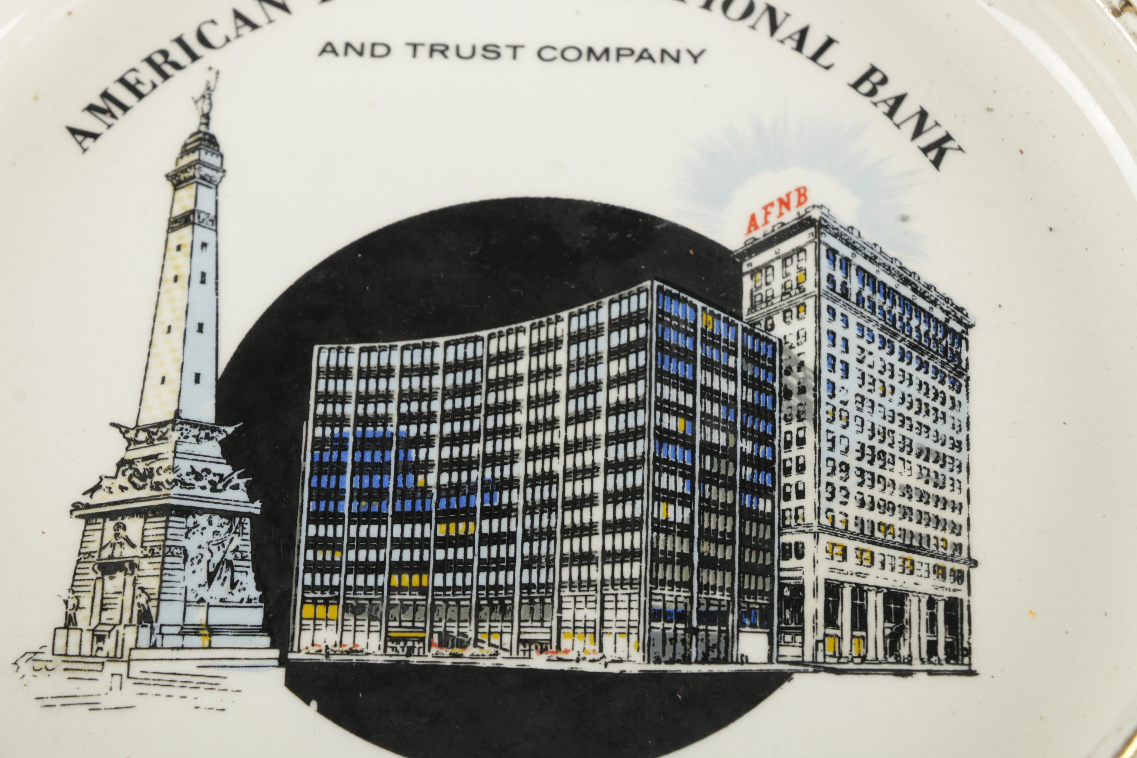 Bank Themed Metal Coin Banks and Ceramic Dish | EBTH