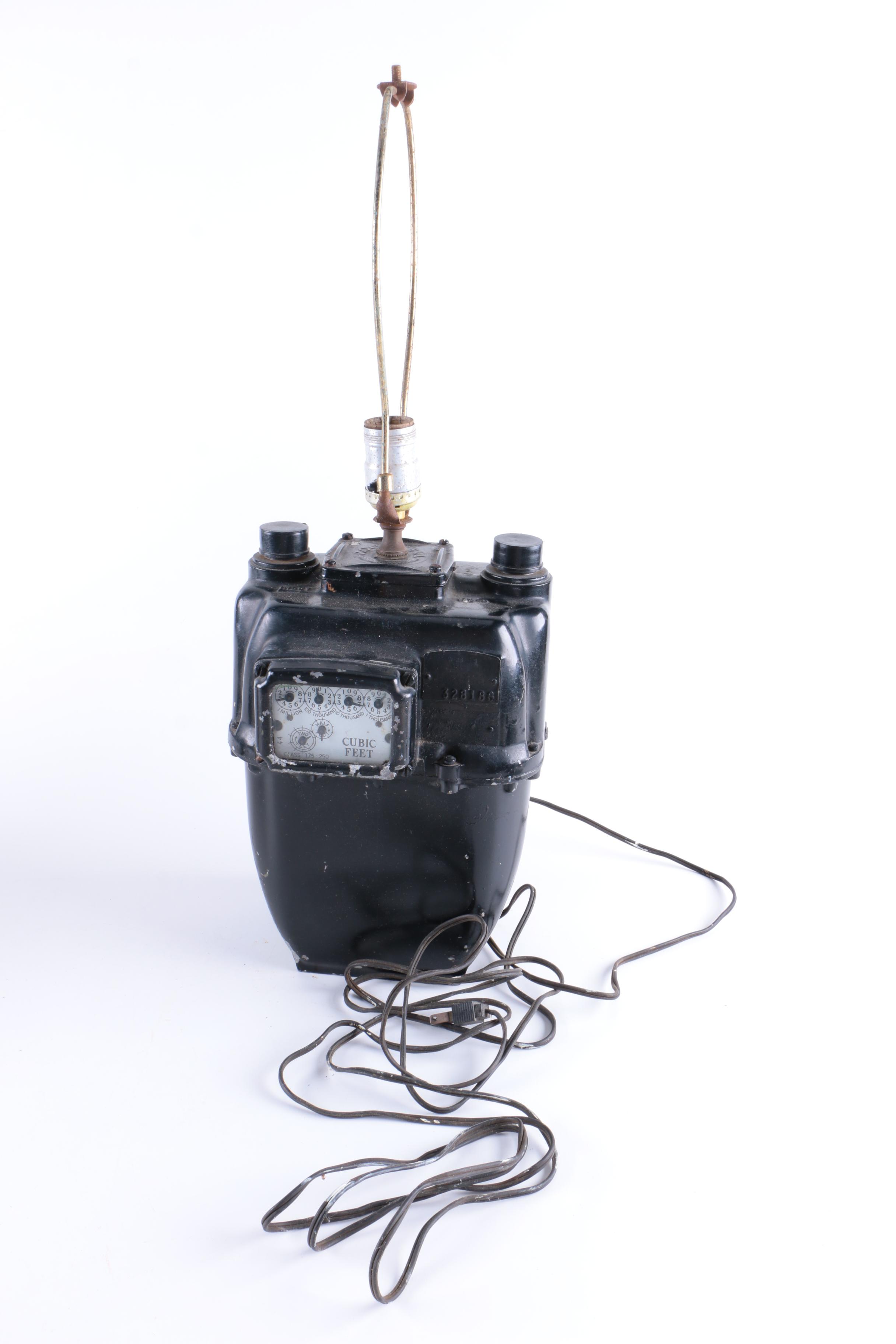 Vintage Water Meter Lamps | EBTH
