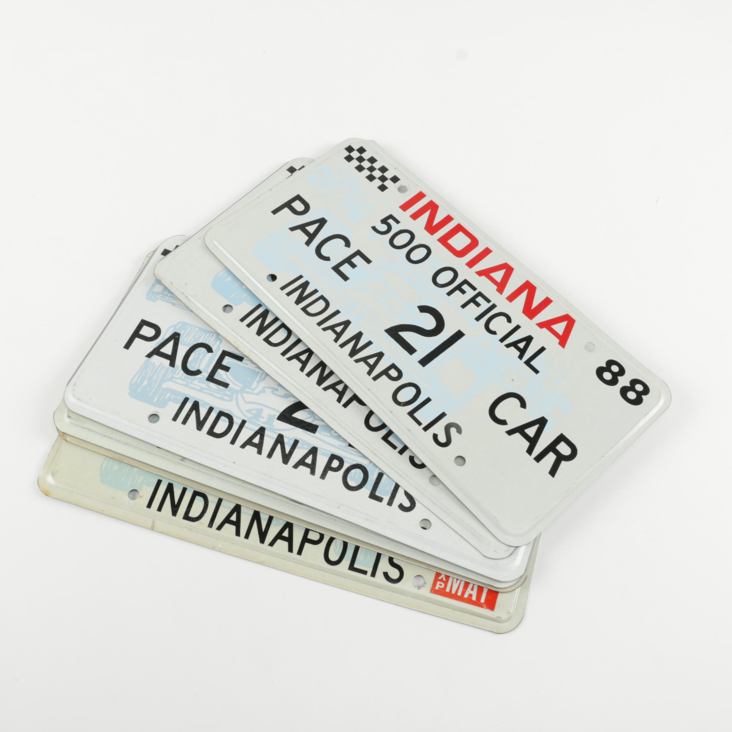 Vintage Indianapolis 500 Official Pace Car License Plates | EBTH