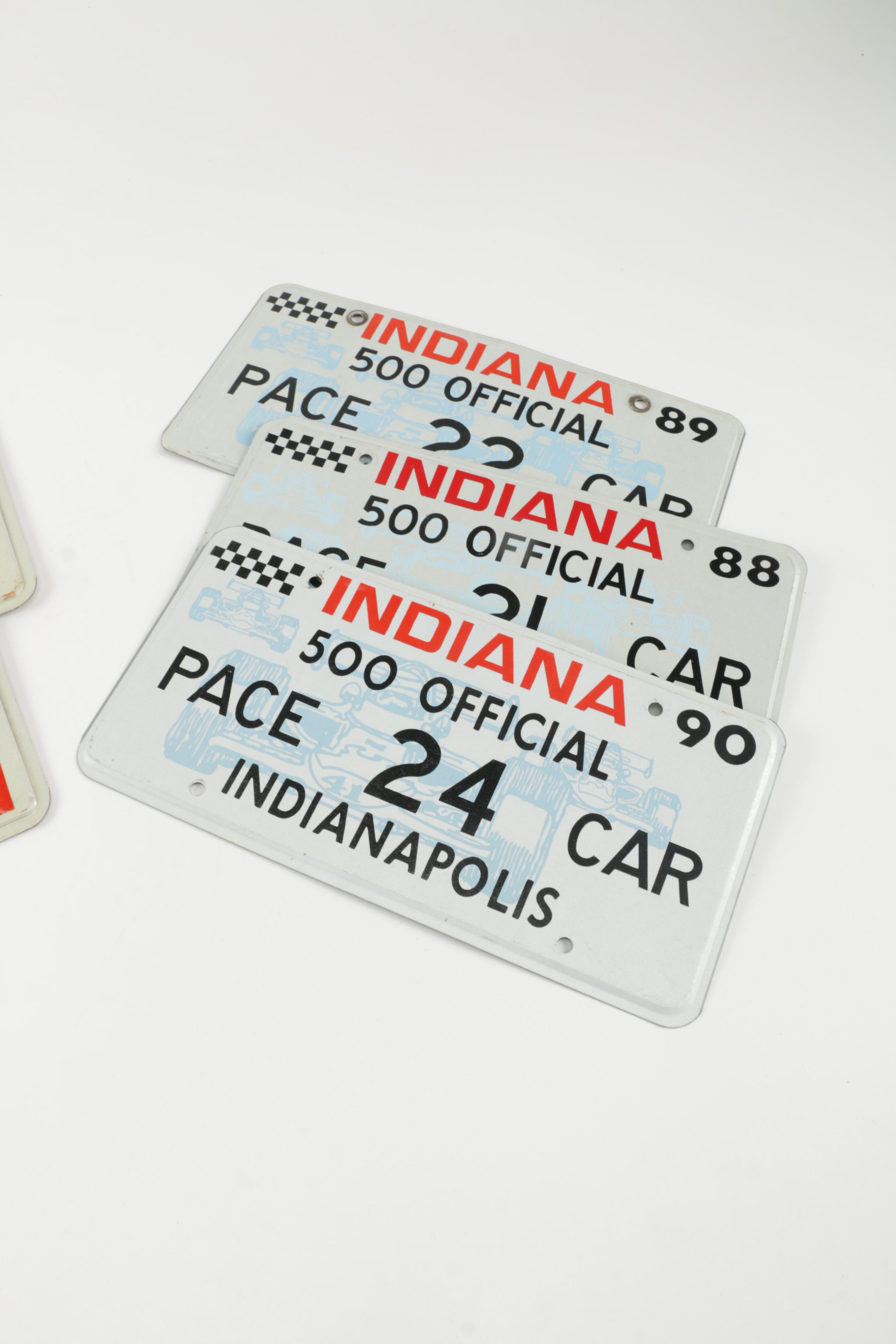 Vintage Indianapolis 500 Official Pace Car License Plates | EBTH