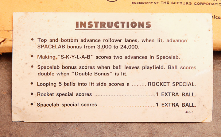 Vintage Williams "Skylab" Pinball Machine | EBTH