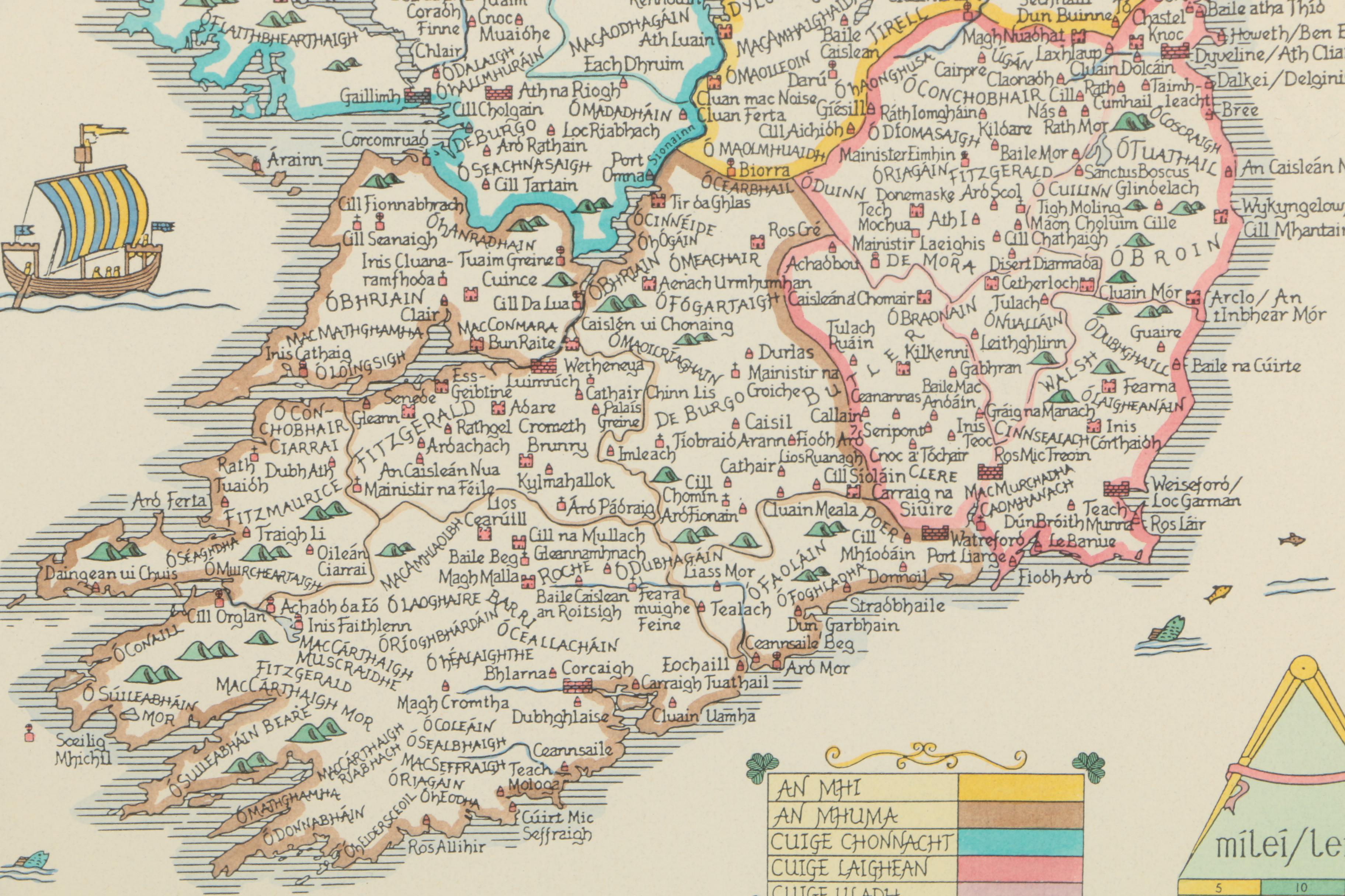 John Garnons Williams Limited Edition Hand Colored Lithograph Map of ...