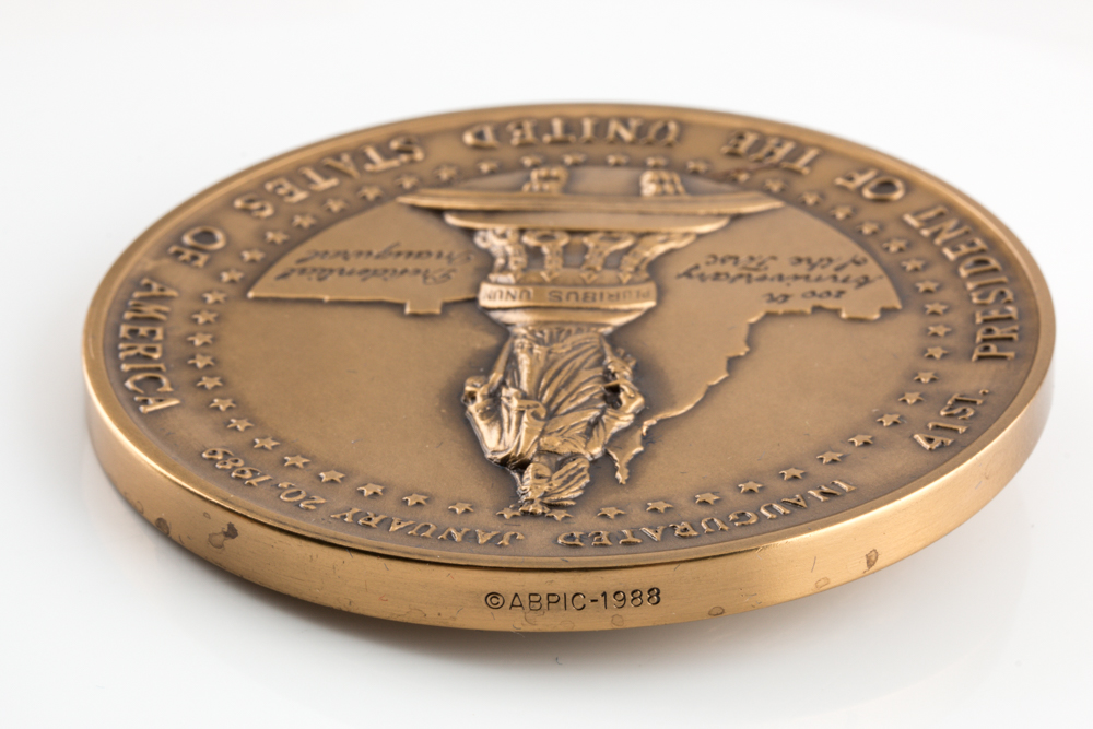 1985 and 1989 Bronze Presidential Inaugural Medals | EBTH