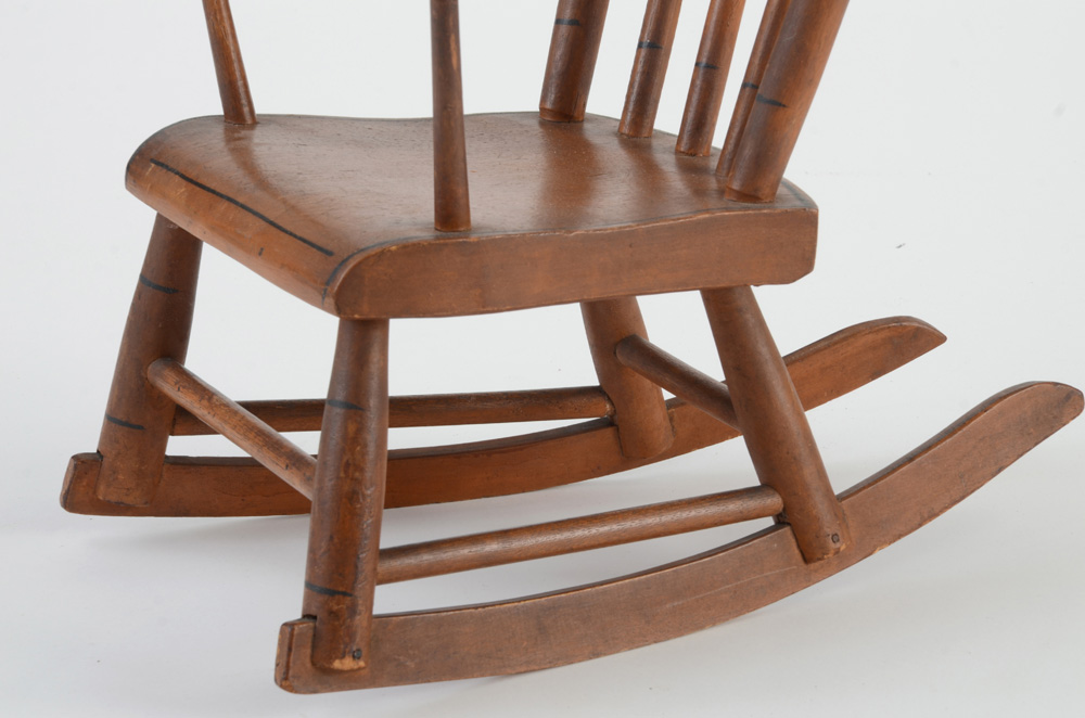 Antique Stenciled Child's Rocker | EBTH