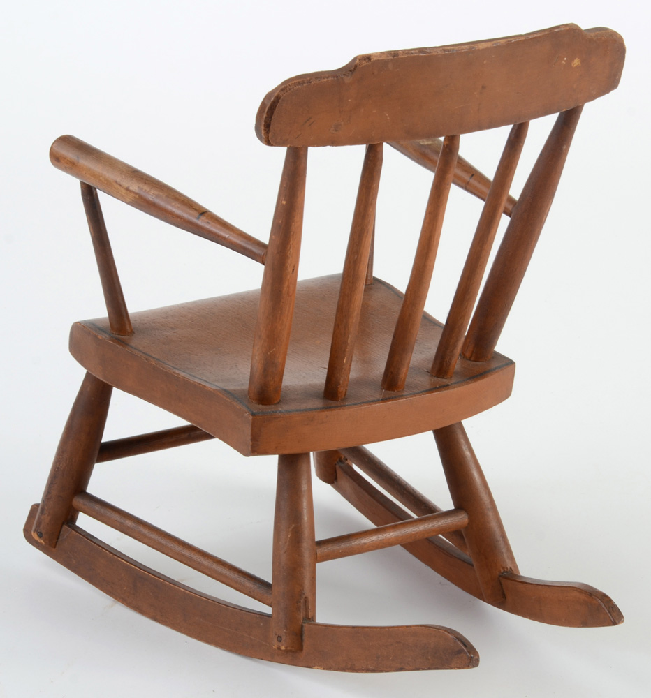 Antique Stenciled Child's Rocker | EBTH