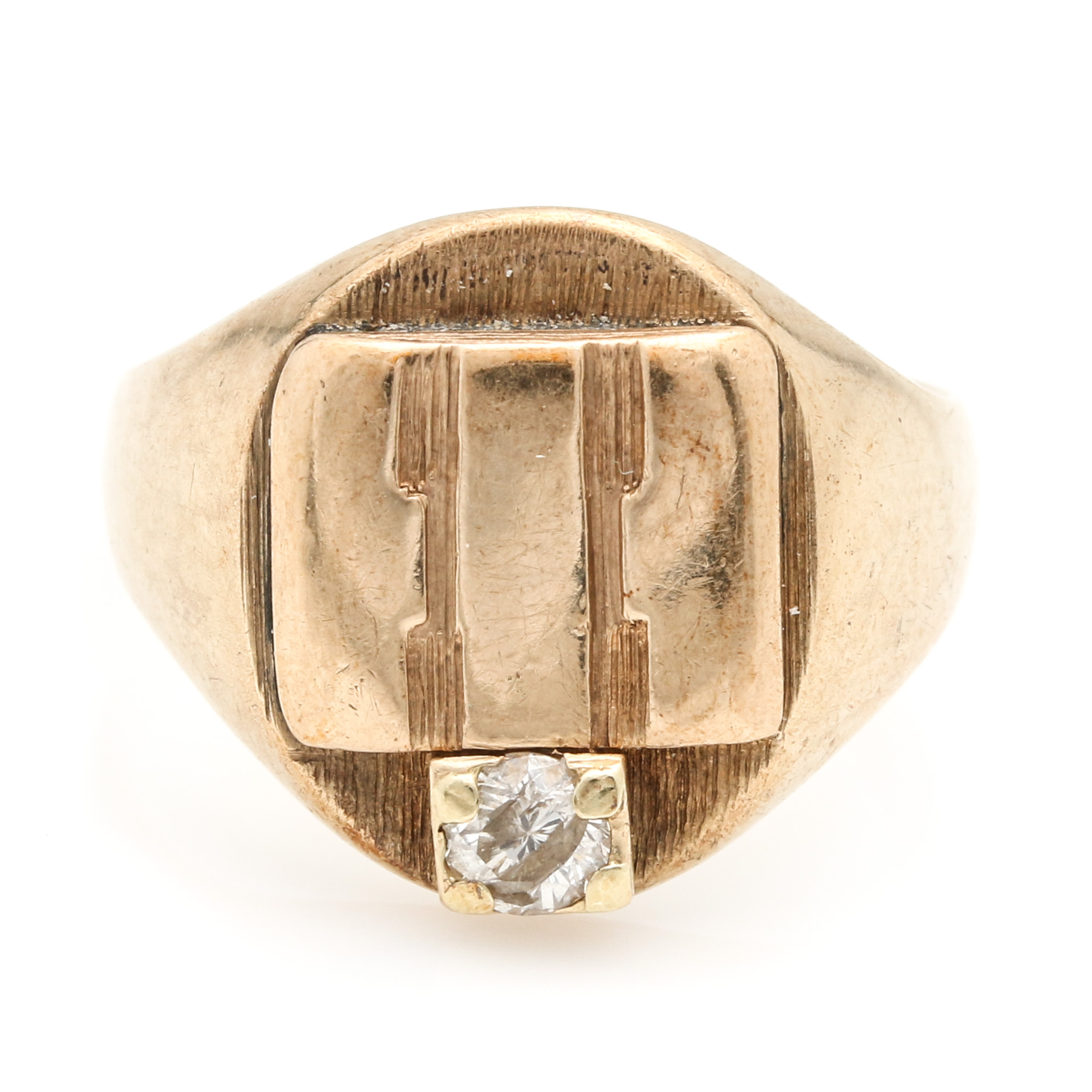 14K Yellow Gold International Harvester Service Ring | EBTH