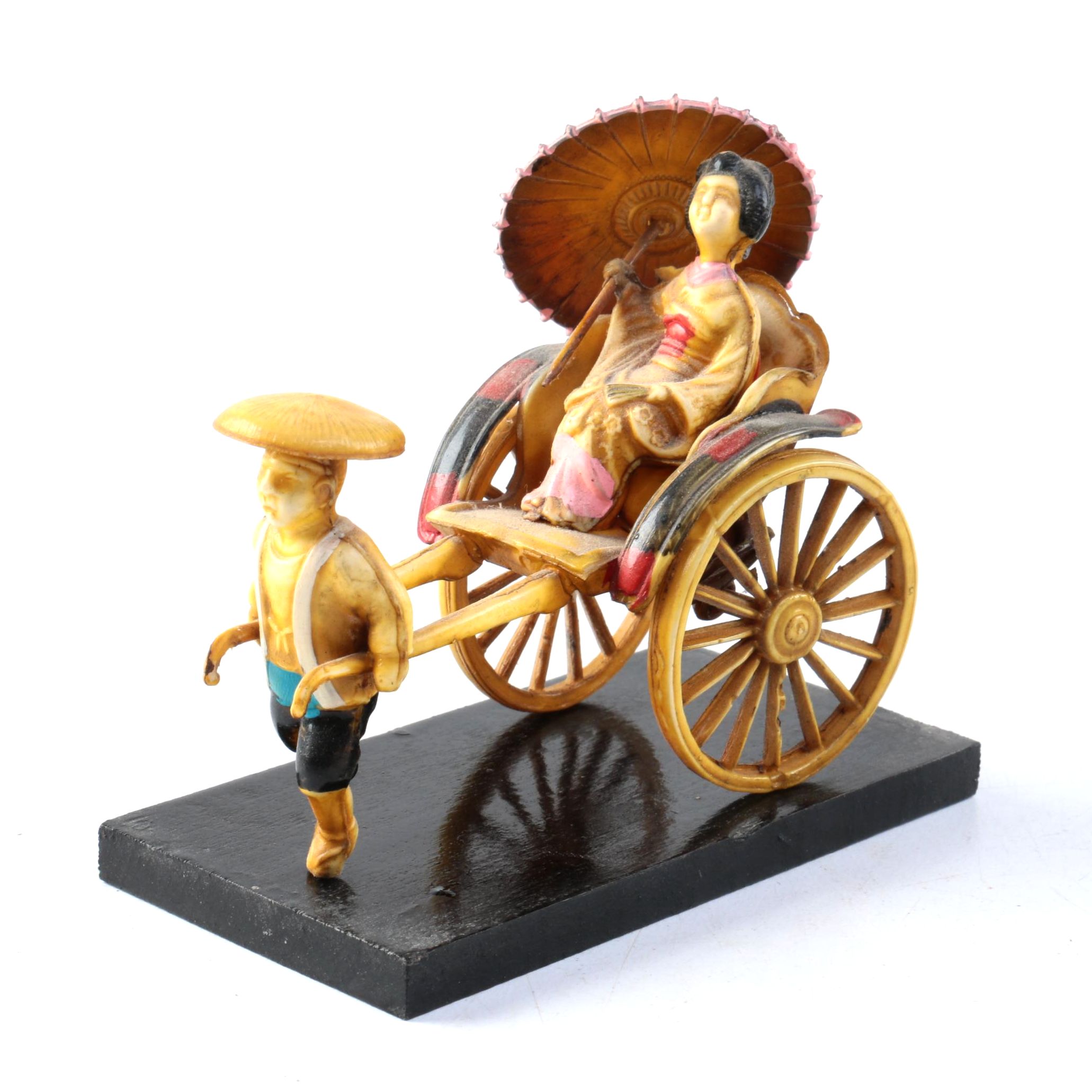 Vintage Japanese Trolley Cart Figurine | EBTH