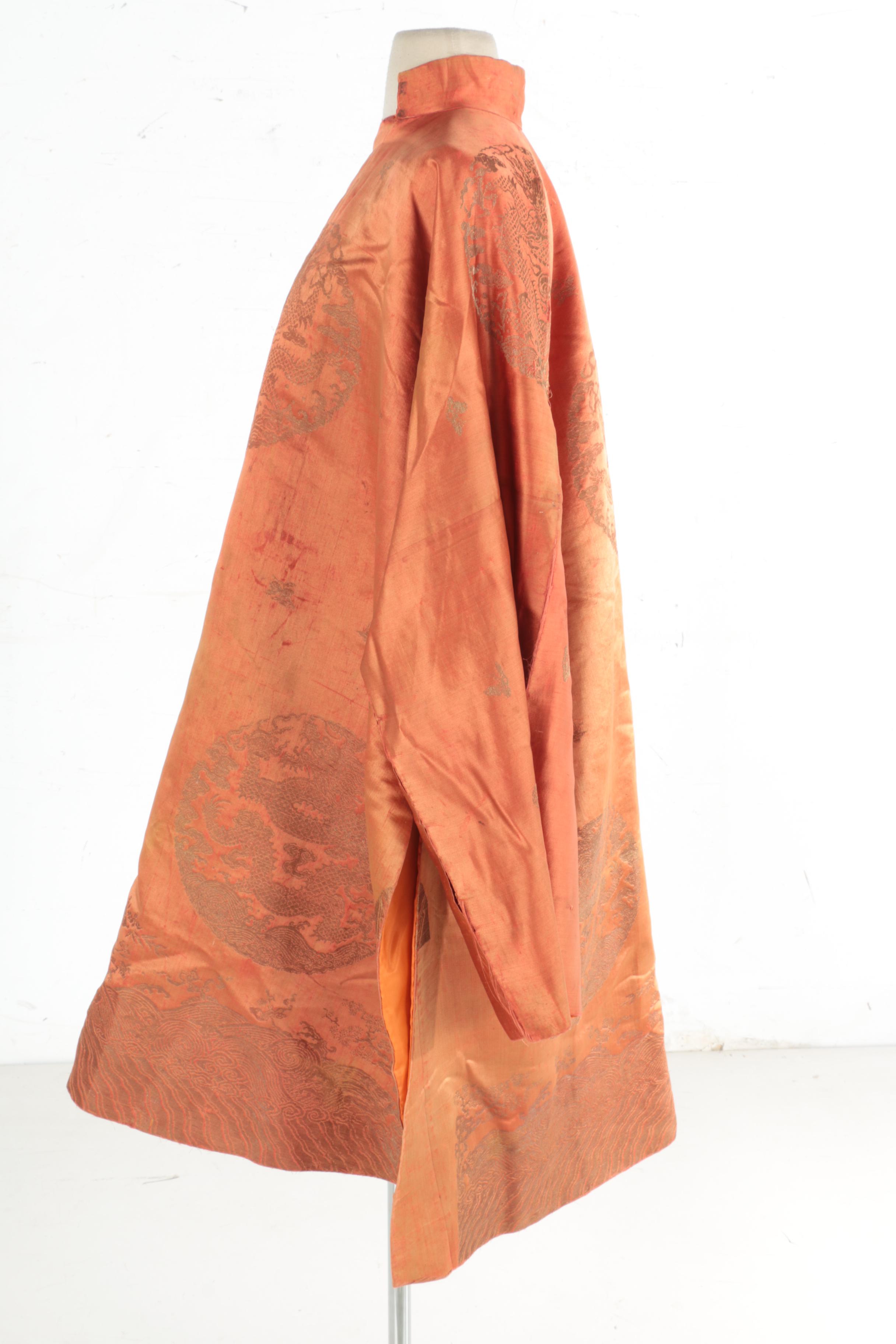 Orange Chinese Changshan Robe | EBTH