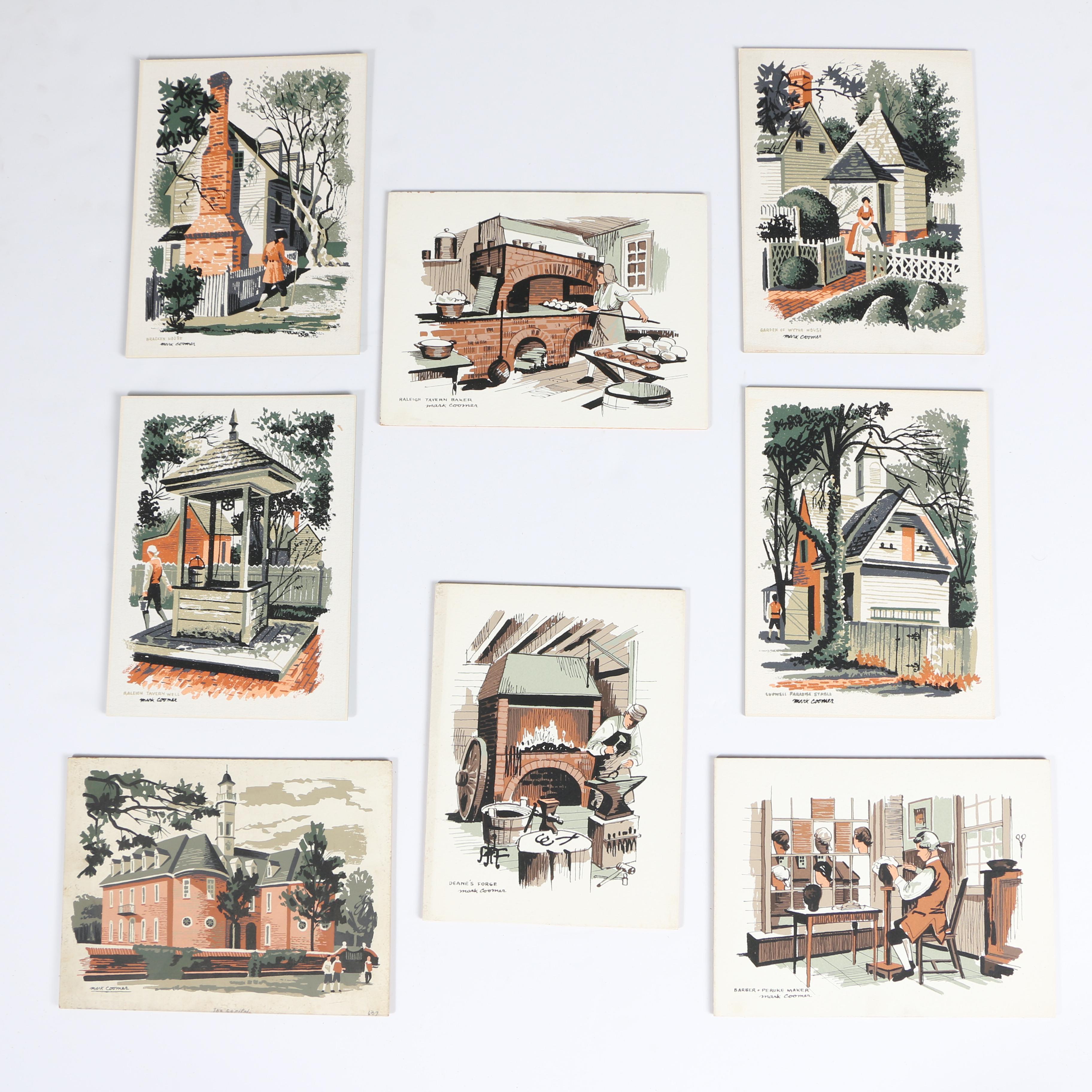 Mark Coomer Colonial Williamsburg-Themed Serigraphs | EBTH
