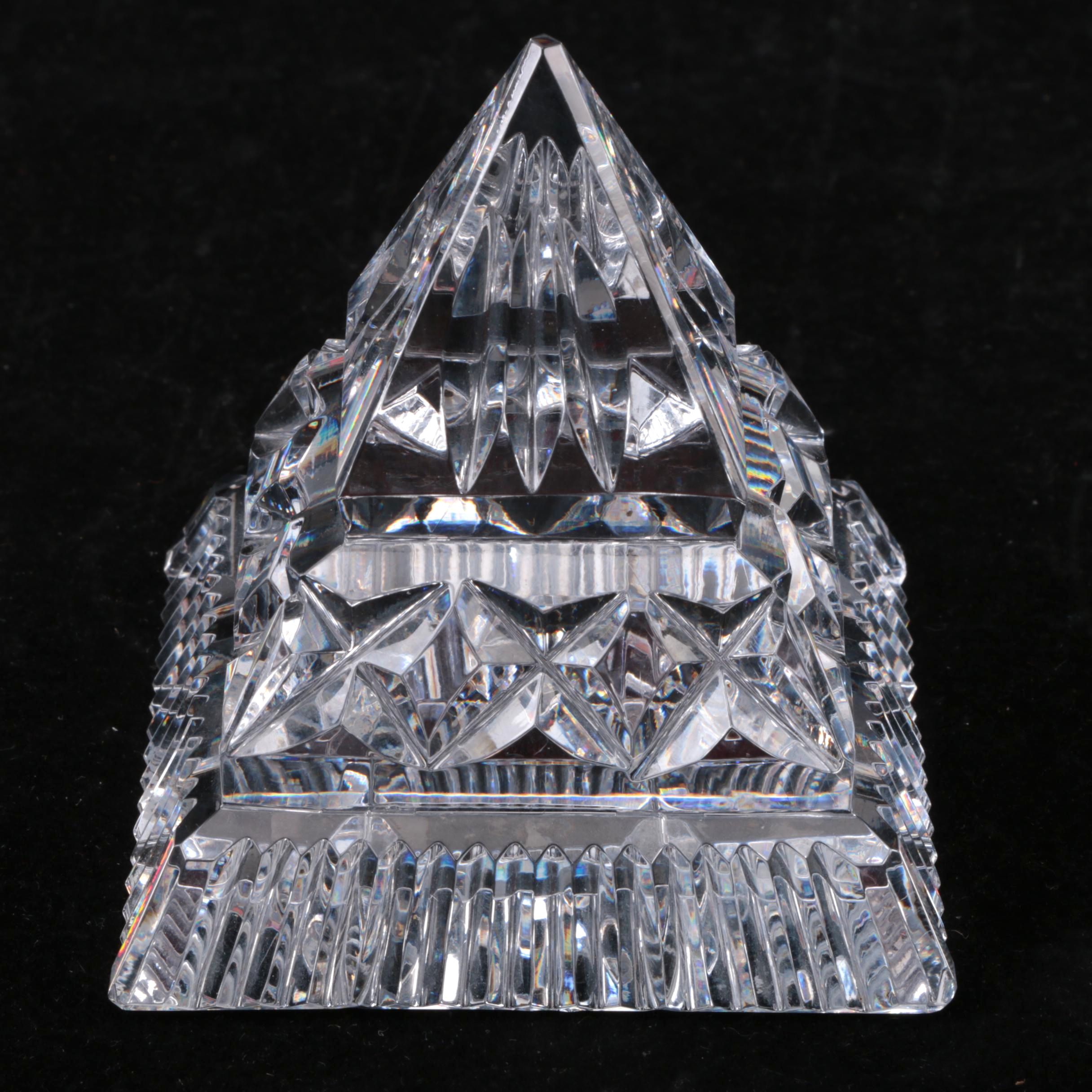 Waterford Crystal Pyramid Paperweight | EBTH