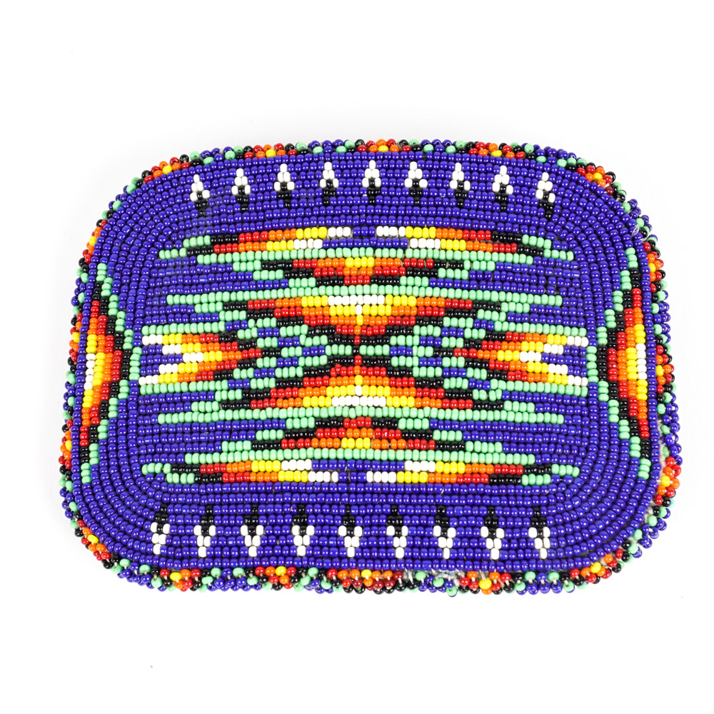Native American Style Vintage Beaded Belt Buckle | EBTH