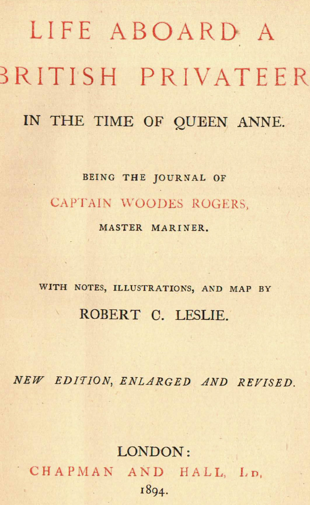 1894 "Life Aboard a British Privateer in the Time of Queen Anne" | EBTH