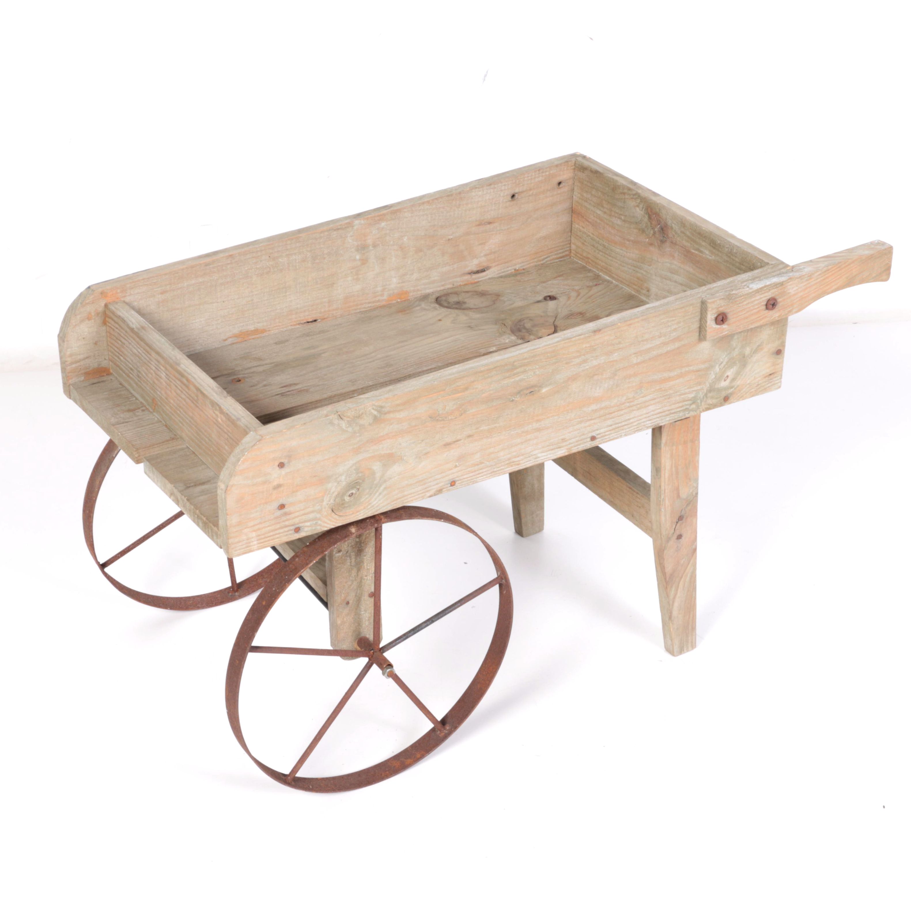Small Wooden Wheelbarrow | EBTH