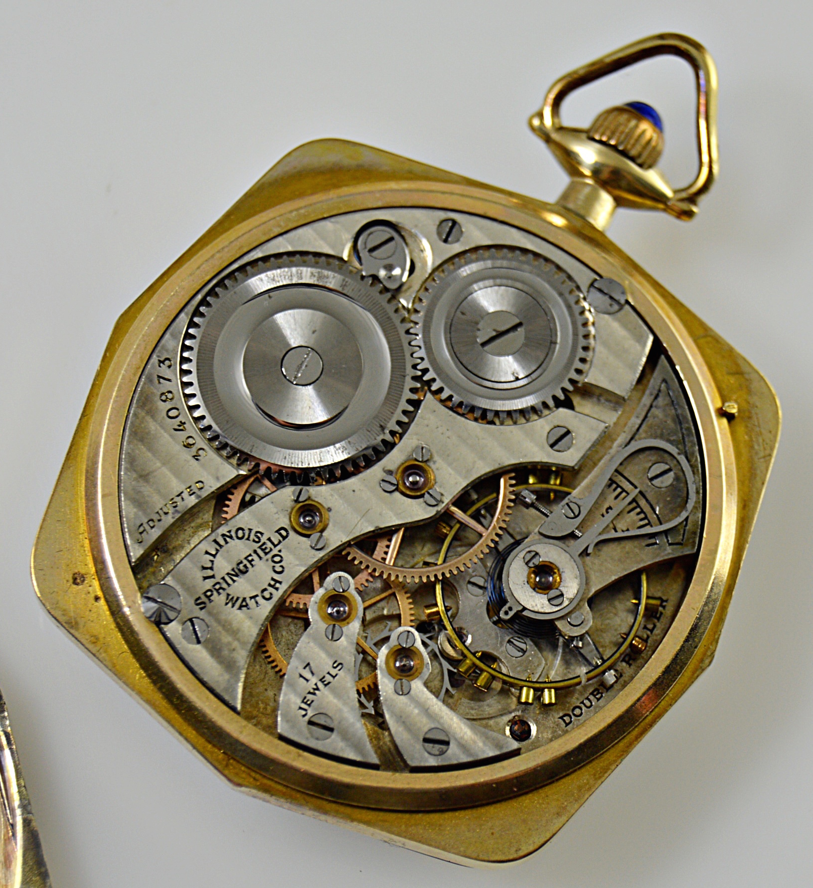 Vintage Illinois Octagonal Open Face Pocket Watch | EBTH