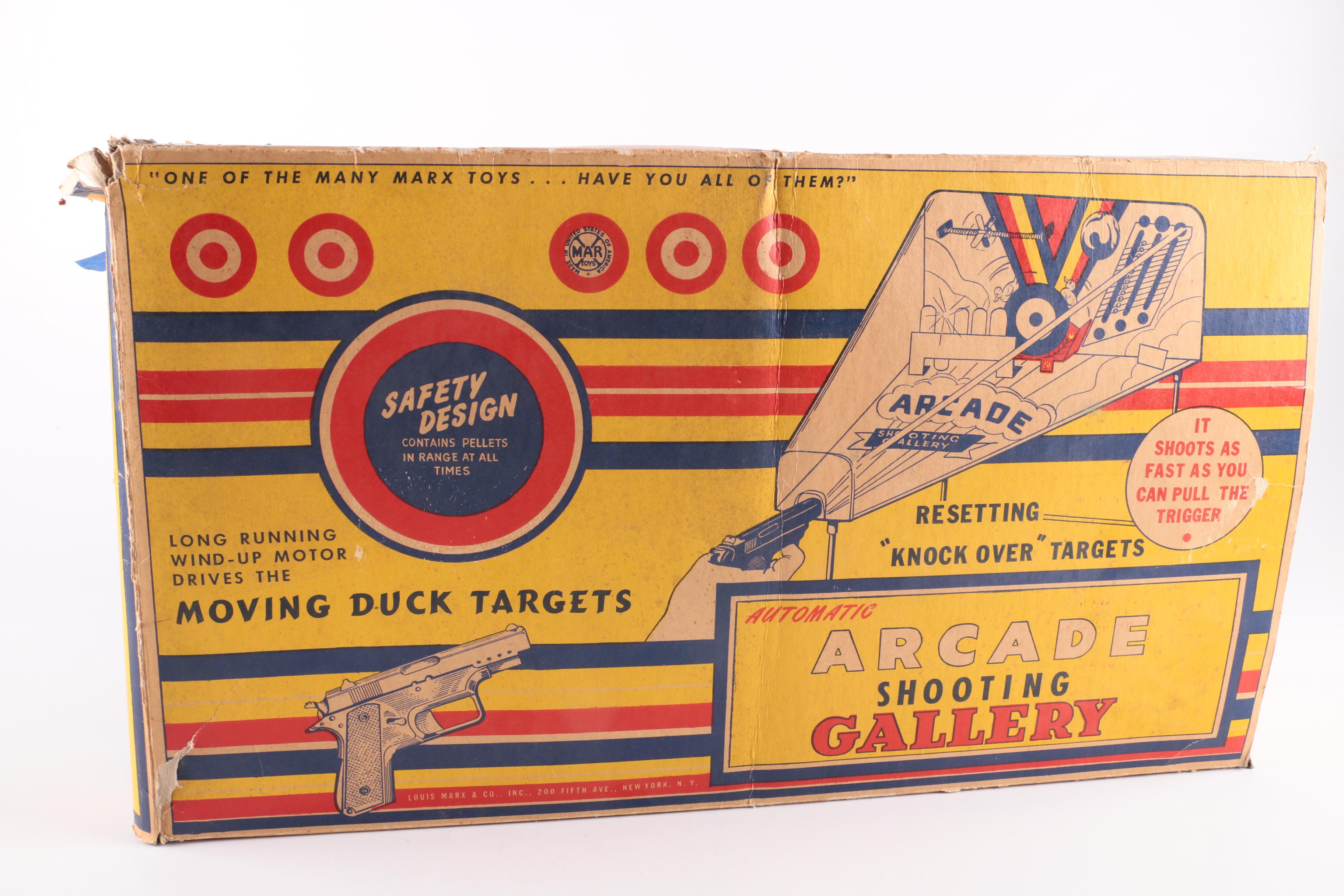 Arcade Shooting Gallery with Toy Cap Gun | EBTH