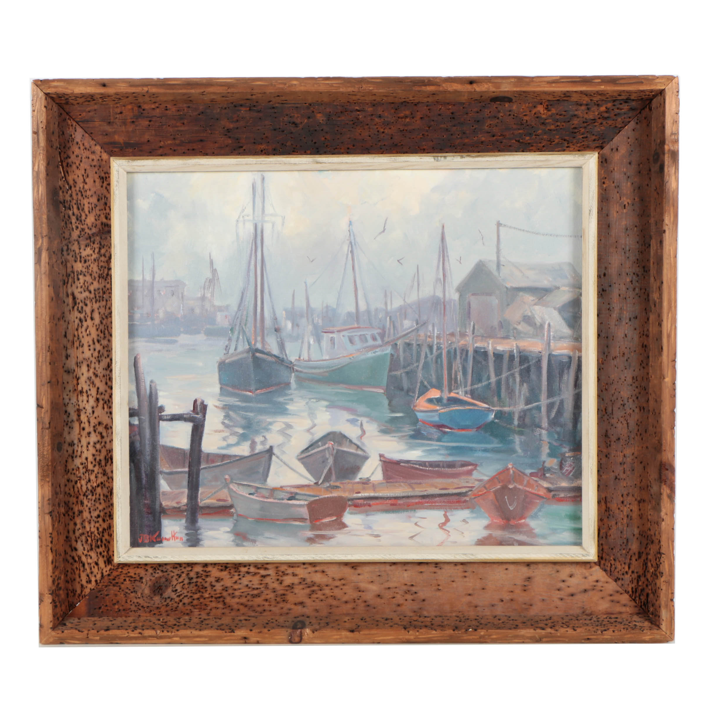 James B. Knowlton Oil Painting on Canvas "Iced In" | EBTH