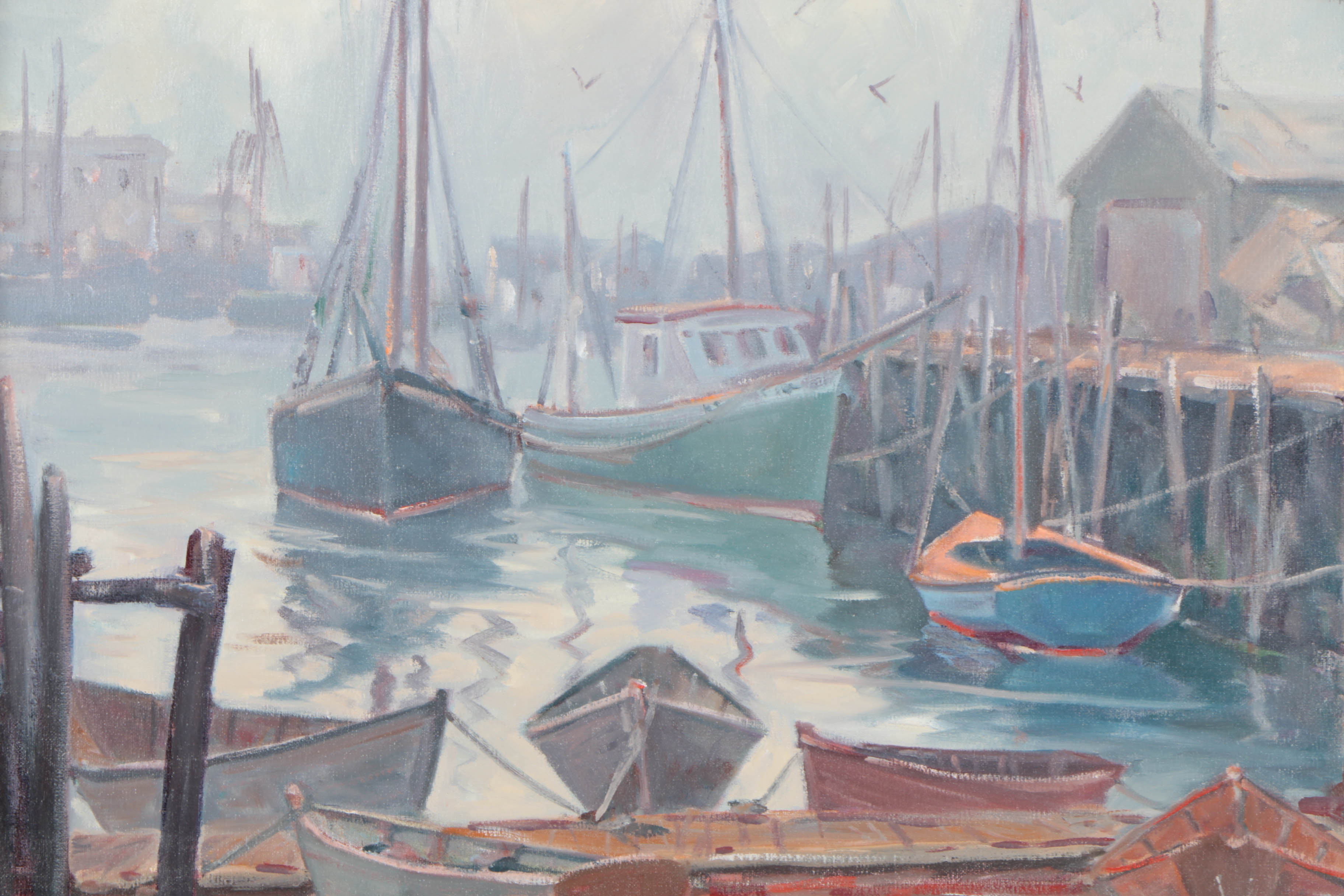 James B. Knowlton Oil Painting on Canvas "Iced In" | EBTH