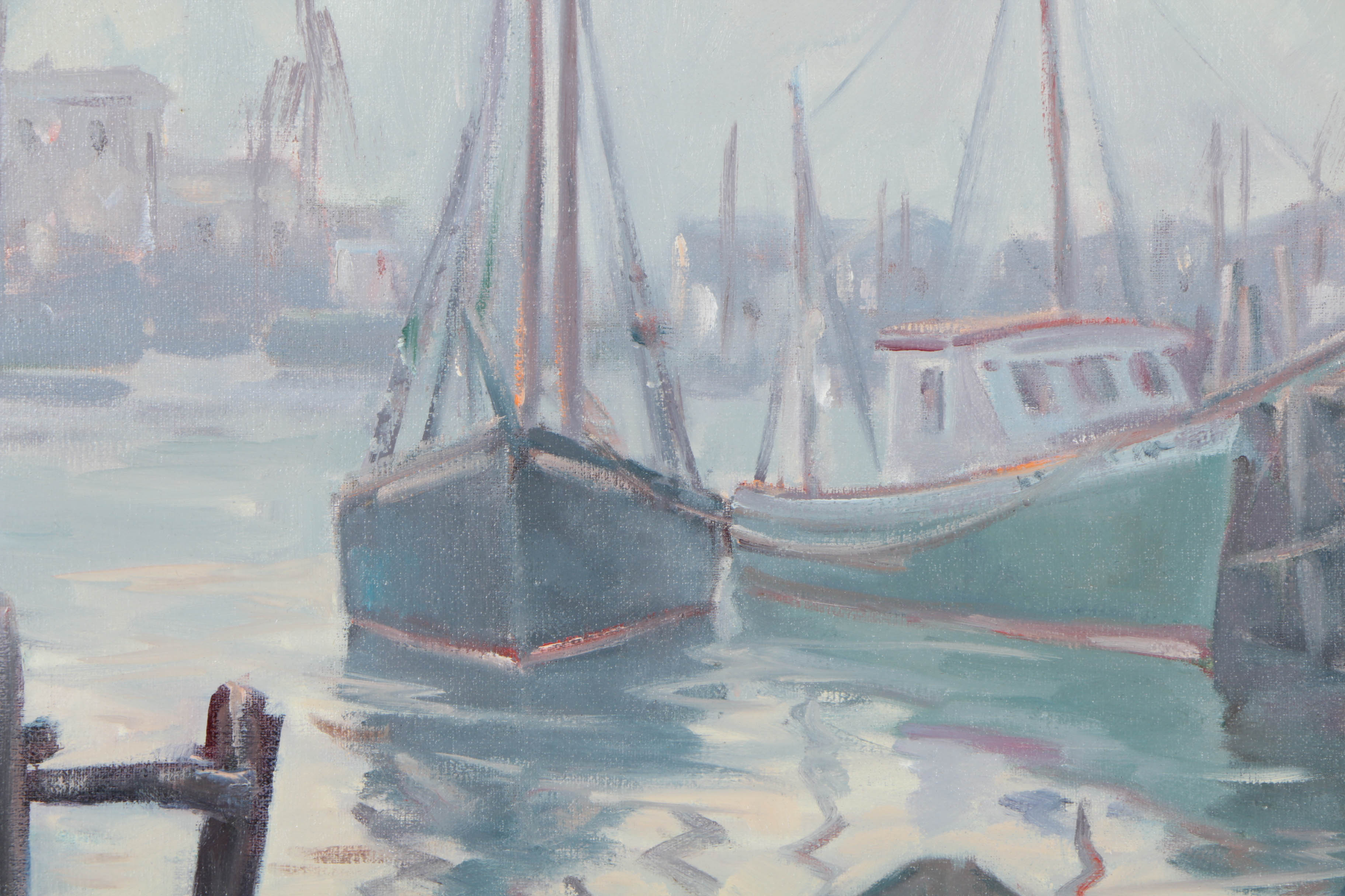 James B. Knowlton Oil Painting on Canvas "Iced In" | EBTH