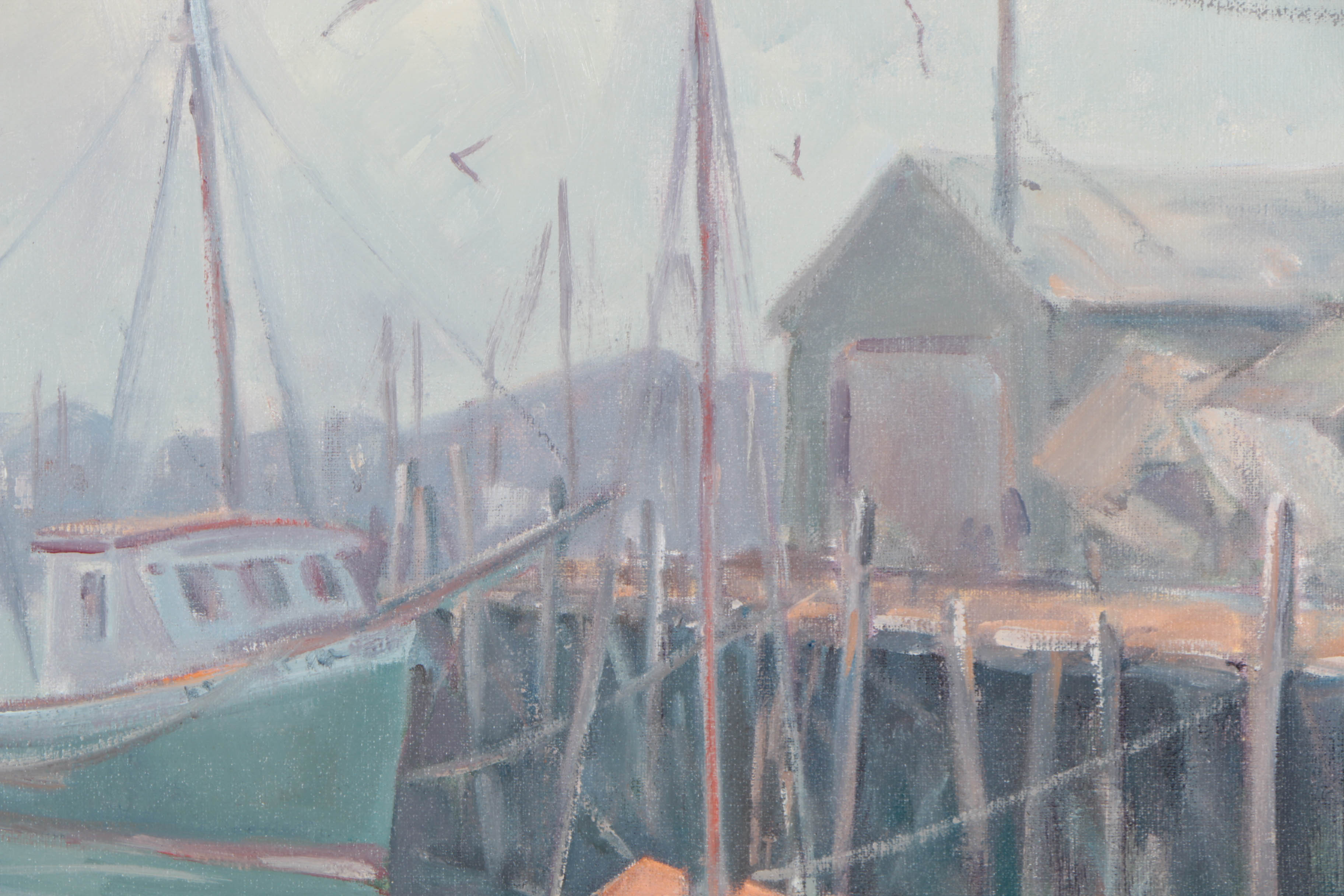 James B. Knowlton Oil Painting on Canvas "Iced In" | EBTH