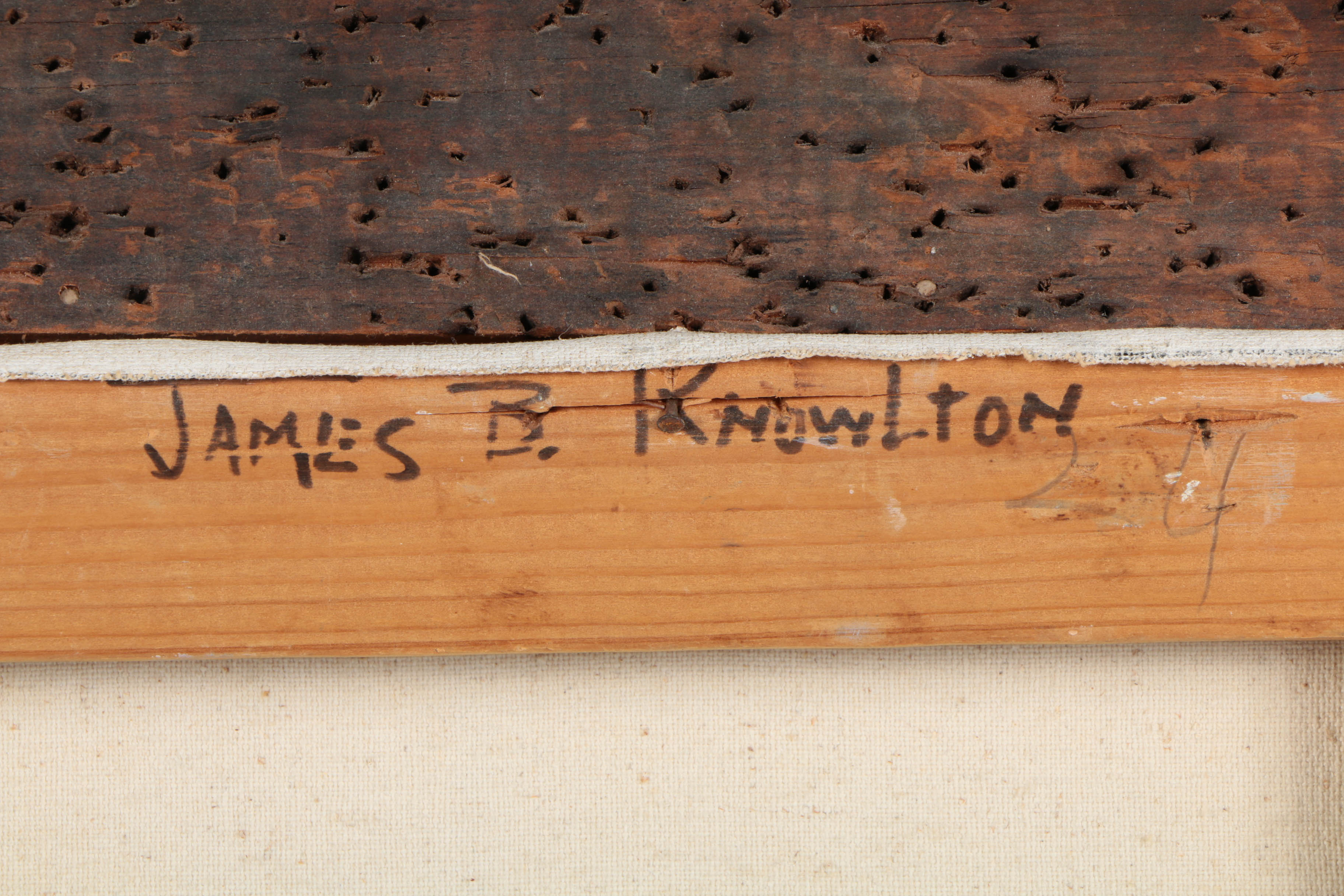 James B. Knowlton Oil Painting on Canvas "Iced In" | EBTH