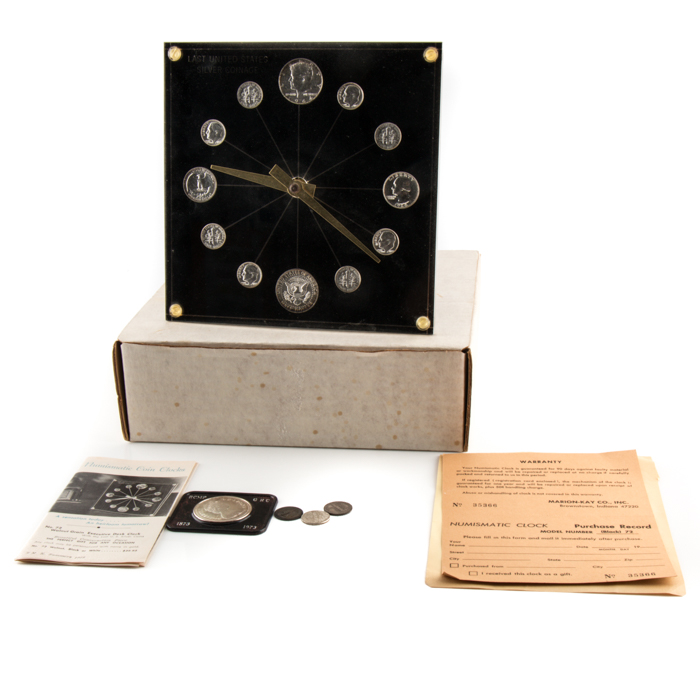 Last United States Silver Coin Numismatic Wall Clock | EBTH