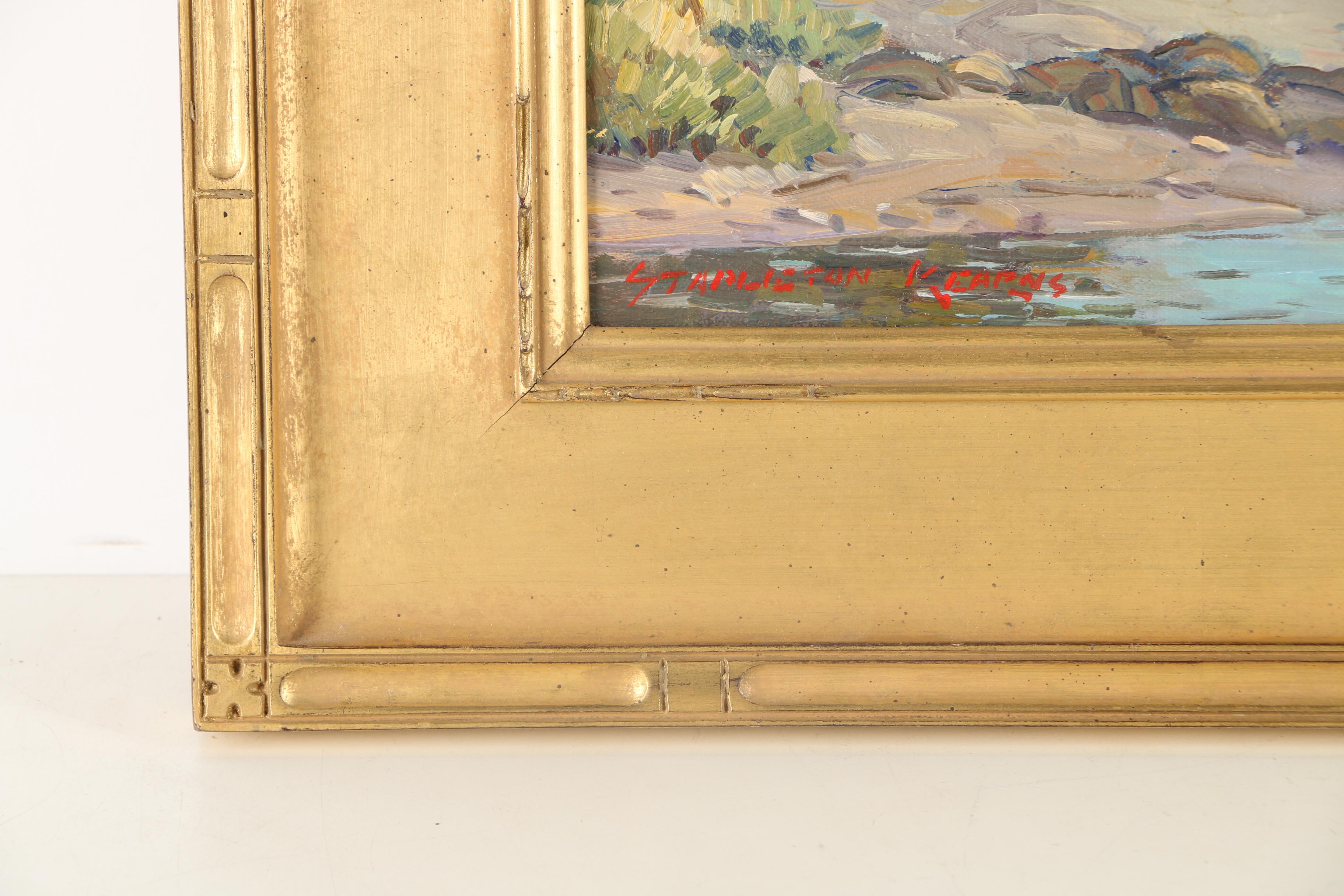 Stapleton Kearns Oil Painting on Canvas of Shore Scene | EBTH