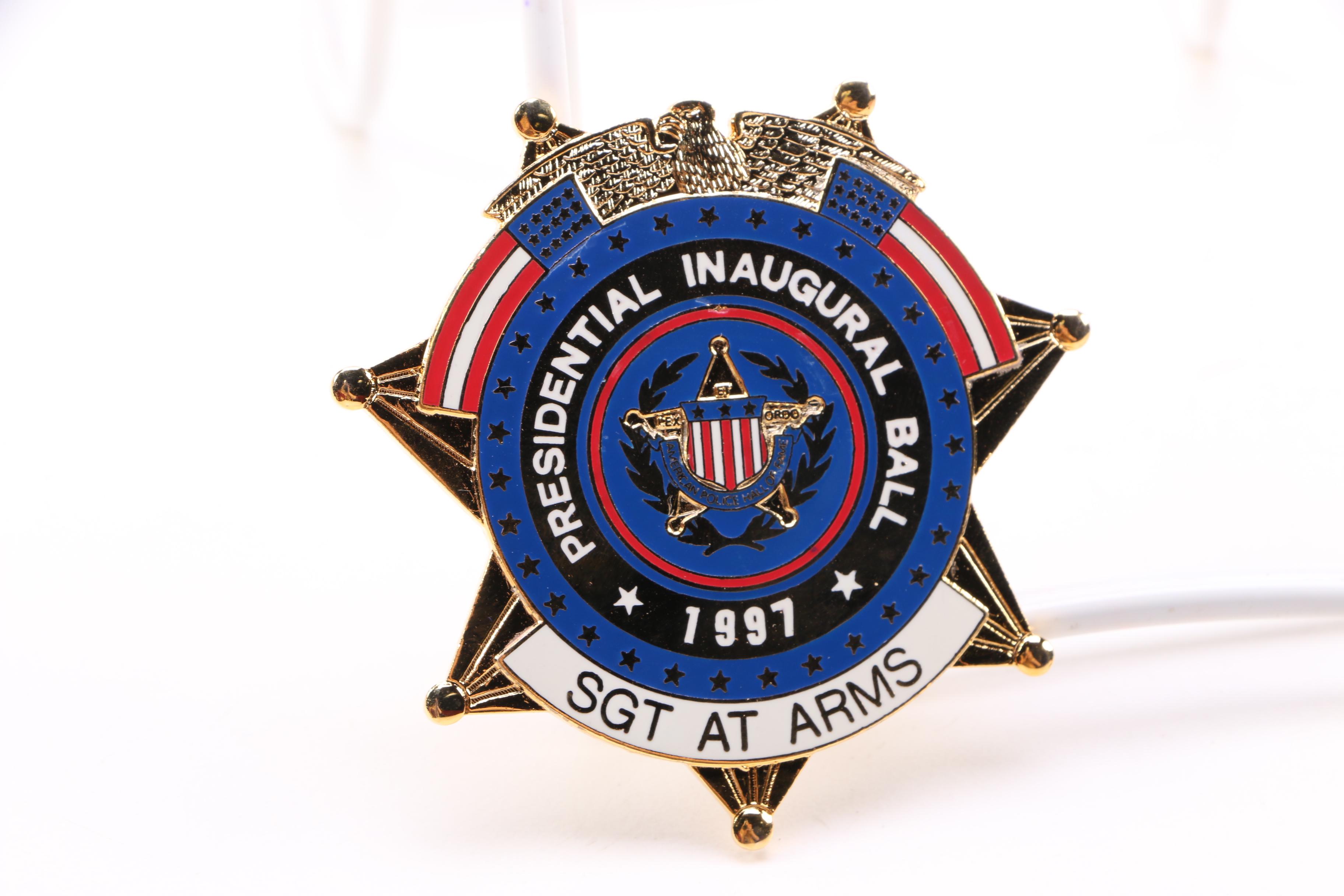 1997 Presidential Inaugural Ball Sergeant at Arms Badge | EBTH
