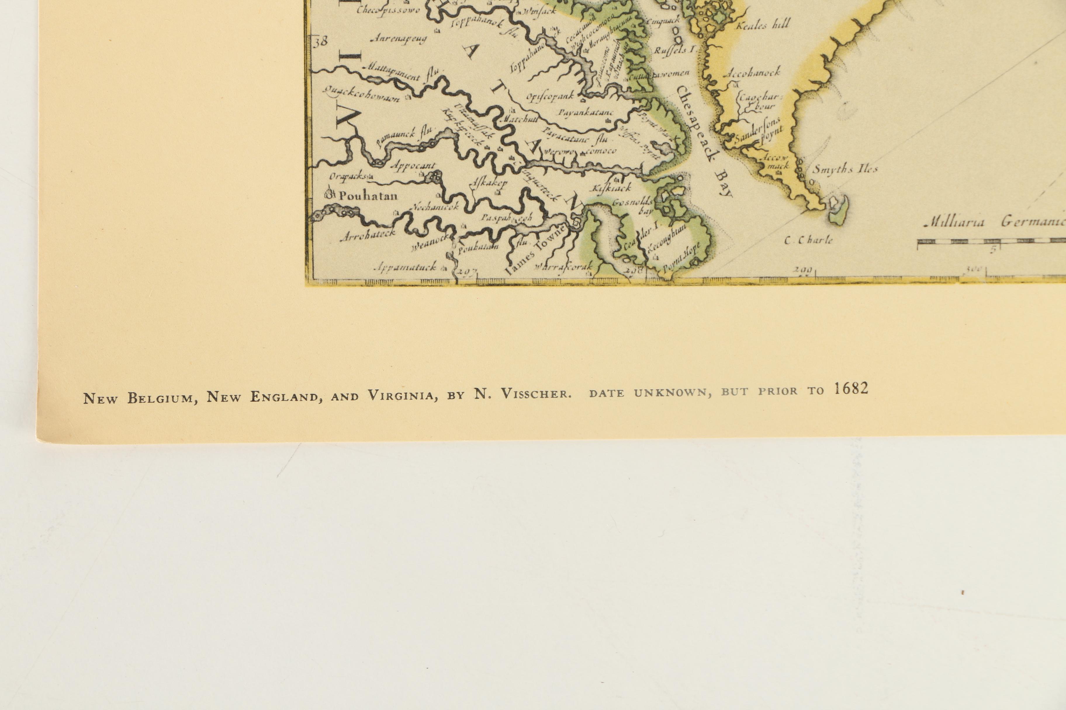 Reproduction Color Lithograph Maps from "Decorative Old Maps" | EBTH