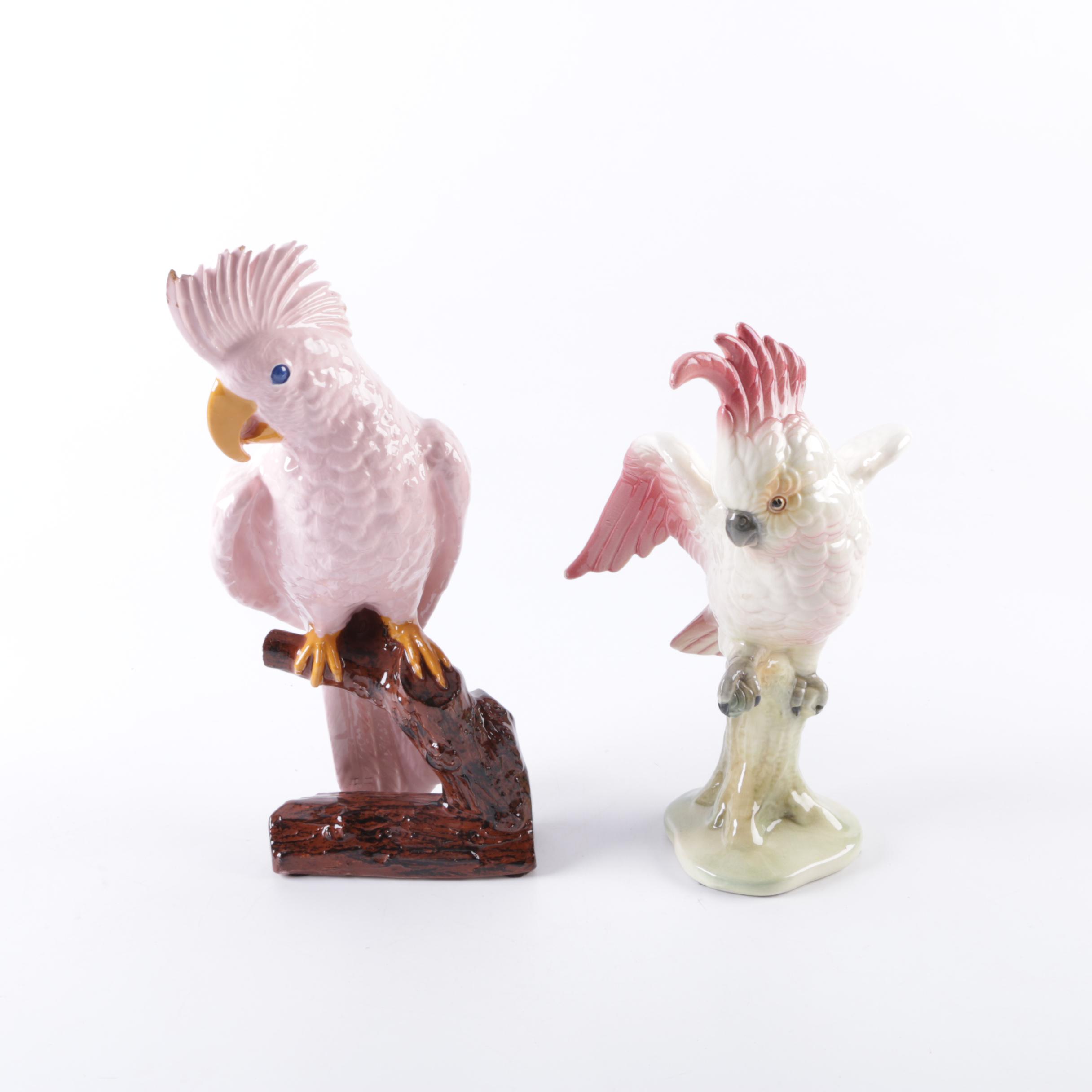 Pair of Cockatoo Figurines | EBTH