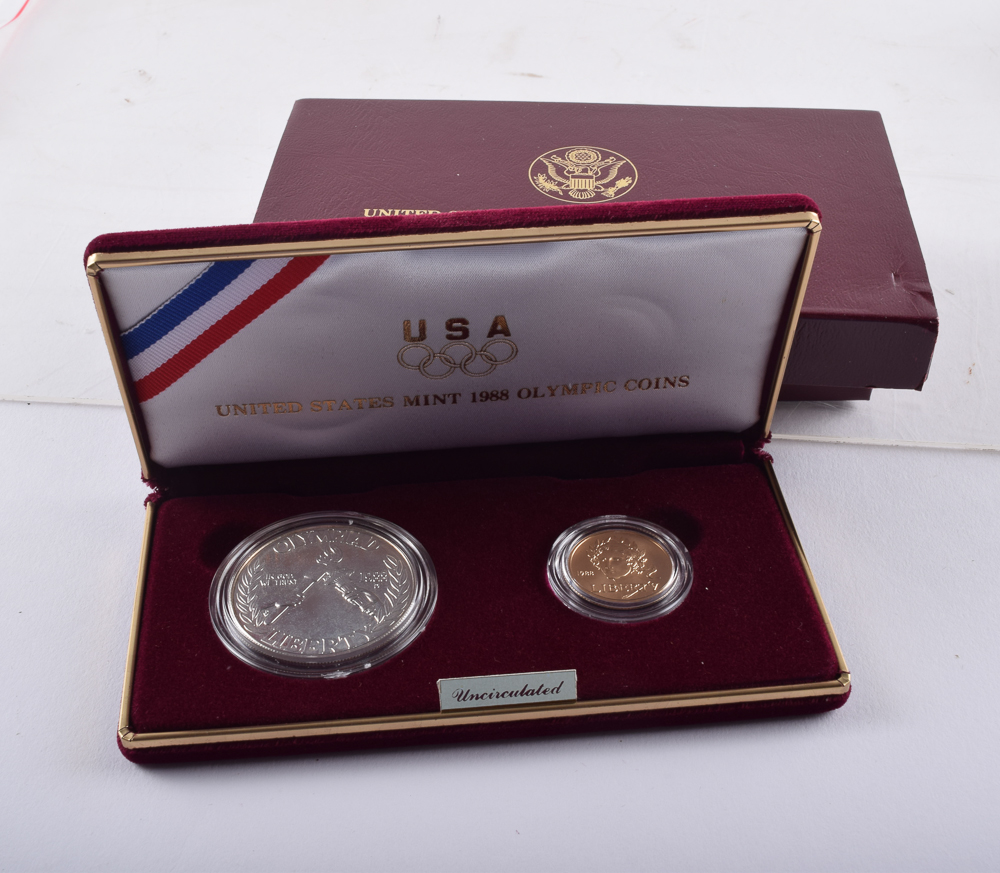 1988 Olympics Commemorative Proof Coin Set | EBTH